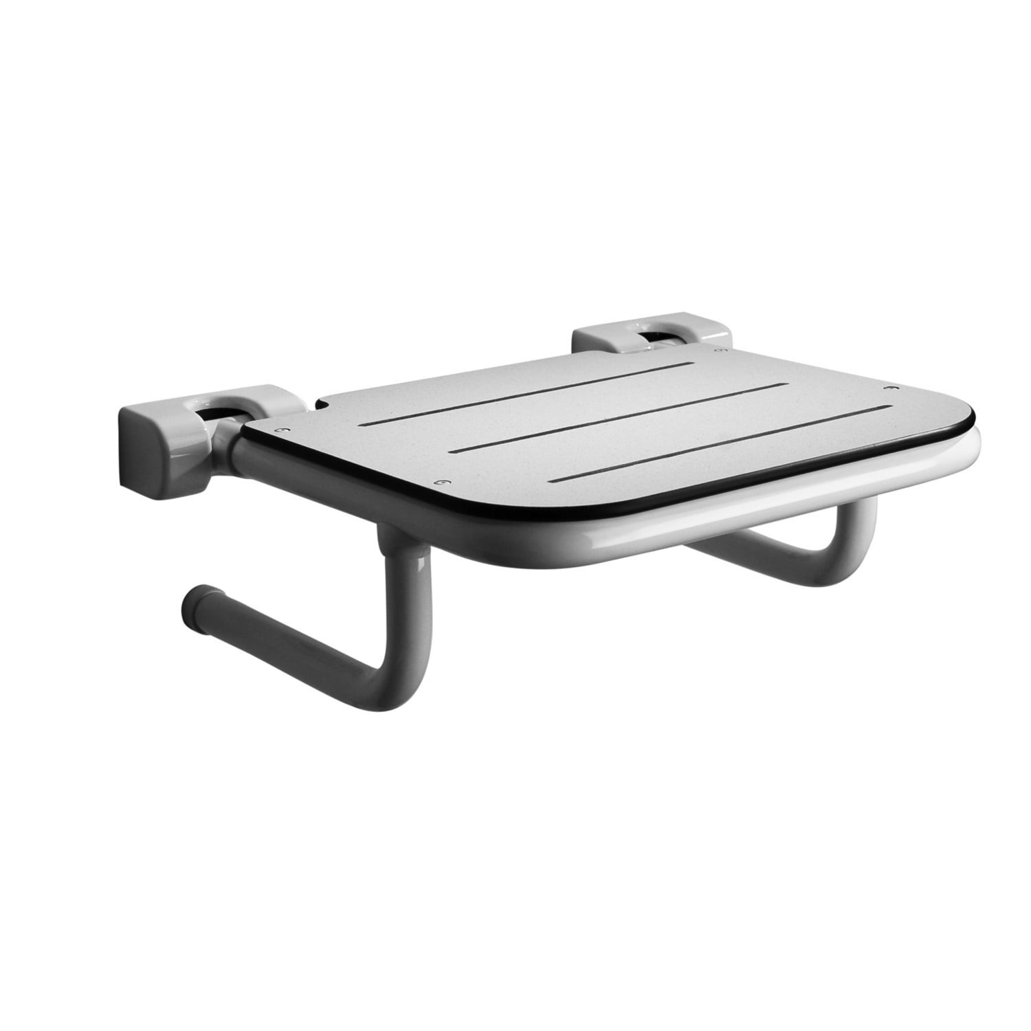 Folding Shower Seat - Stainless Steel Bathroom Seat - Space Saving Wall ...