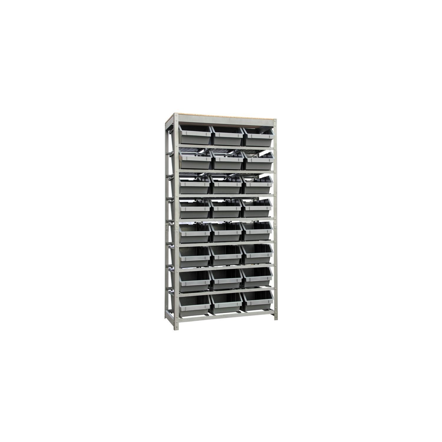 Homestock Coastal Cottage Heavy Duty Steel Storage System - 24 Plastic ...