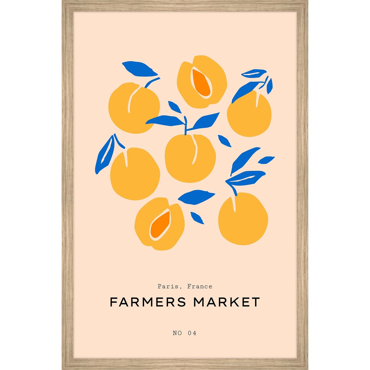 Homestock Coastal Craftsman Paris Farmers Market Framed Painting Print ...