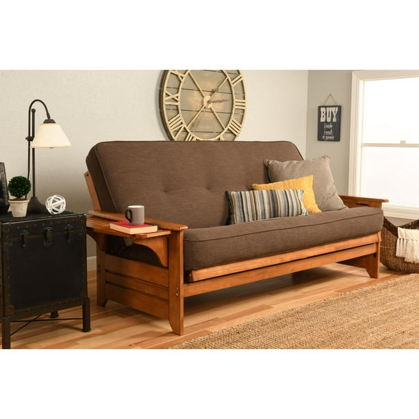 Homestock Contemporary Cool Full Futon with Storage Drawer, Color ...