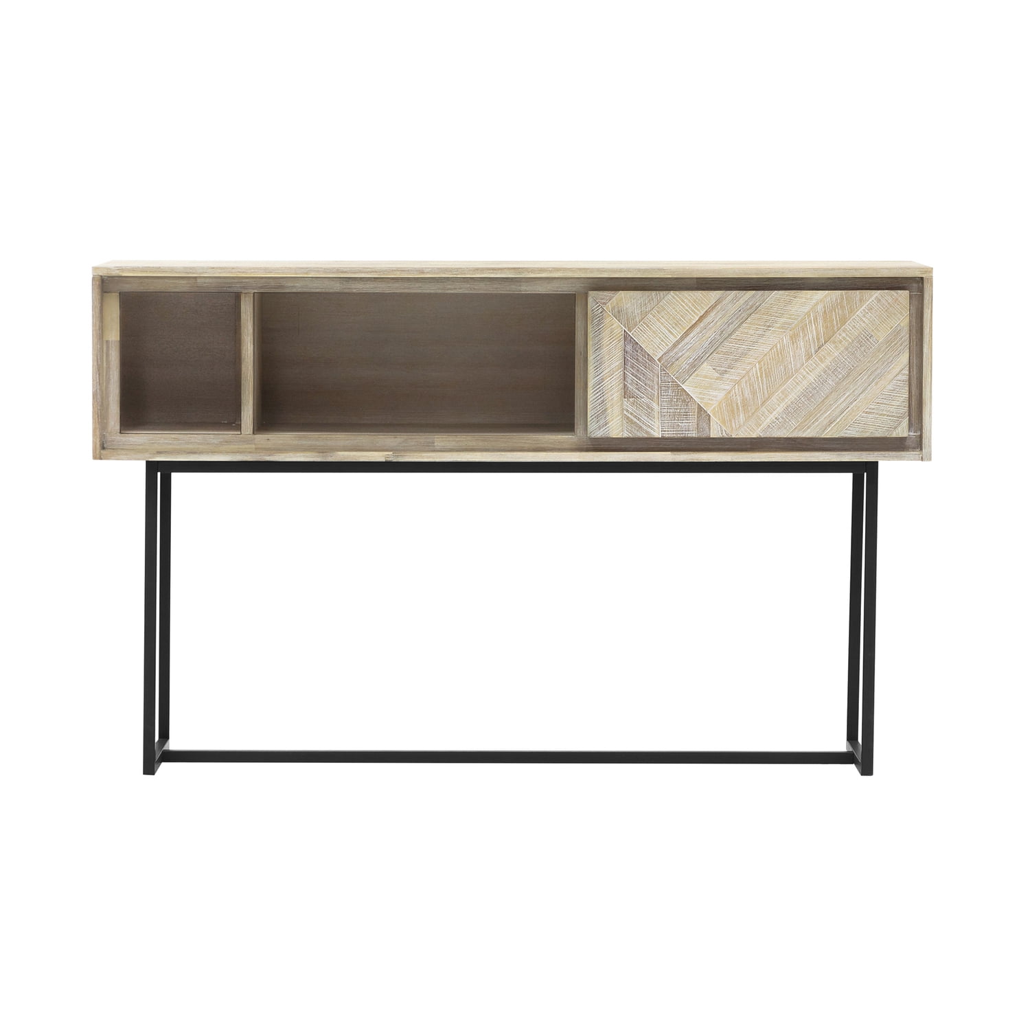 Modern Console Table with Drawer - Acacia Wood Entryway Table, Living ...