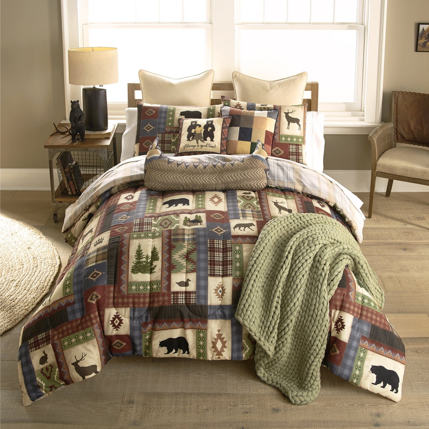 Homestock Country Cottage King Comforter Set - Walmart.com