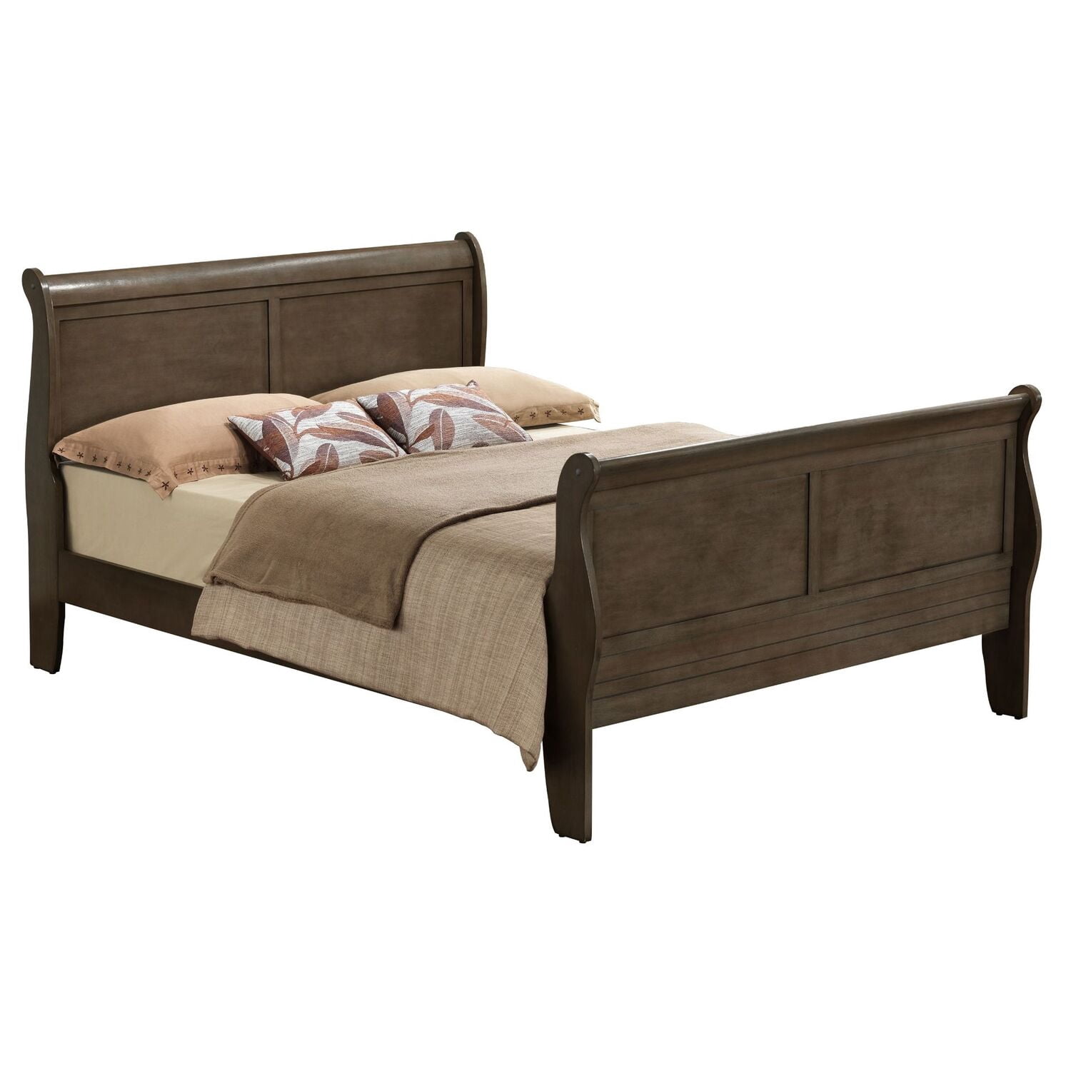 Homestock Country Cottage Queen Bed , Gray - Walmart.com