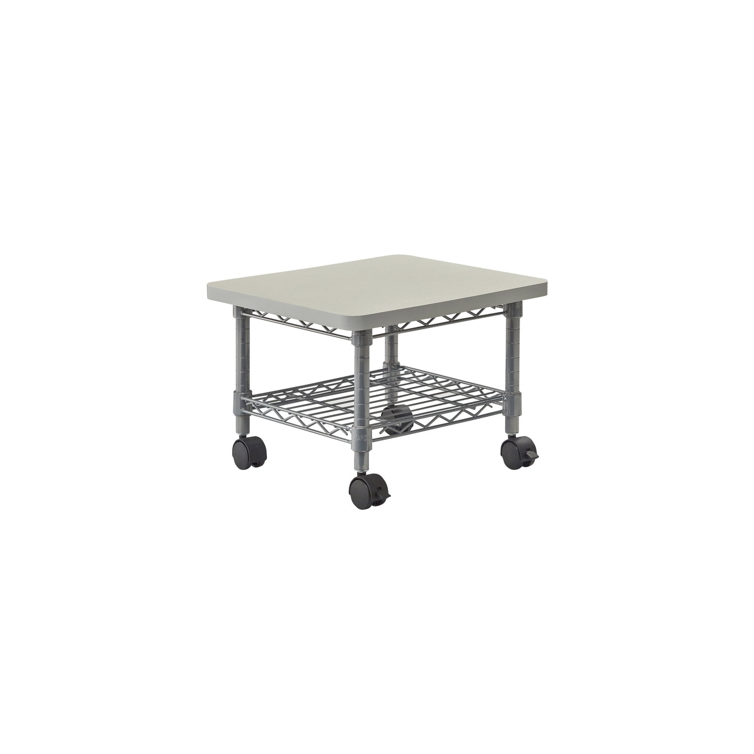 Homestock Earthy Elegance Under-Desk Utility Cart, Grey, 16" L x 19" W ...