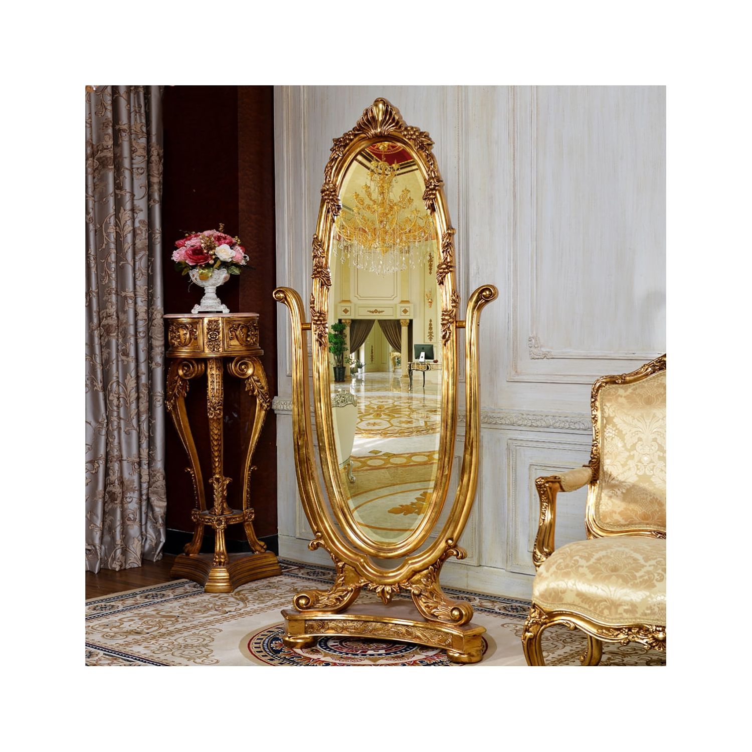 Homestock Earthy Elements FON-31 Standing mirror - Walmart.com