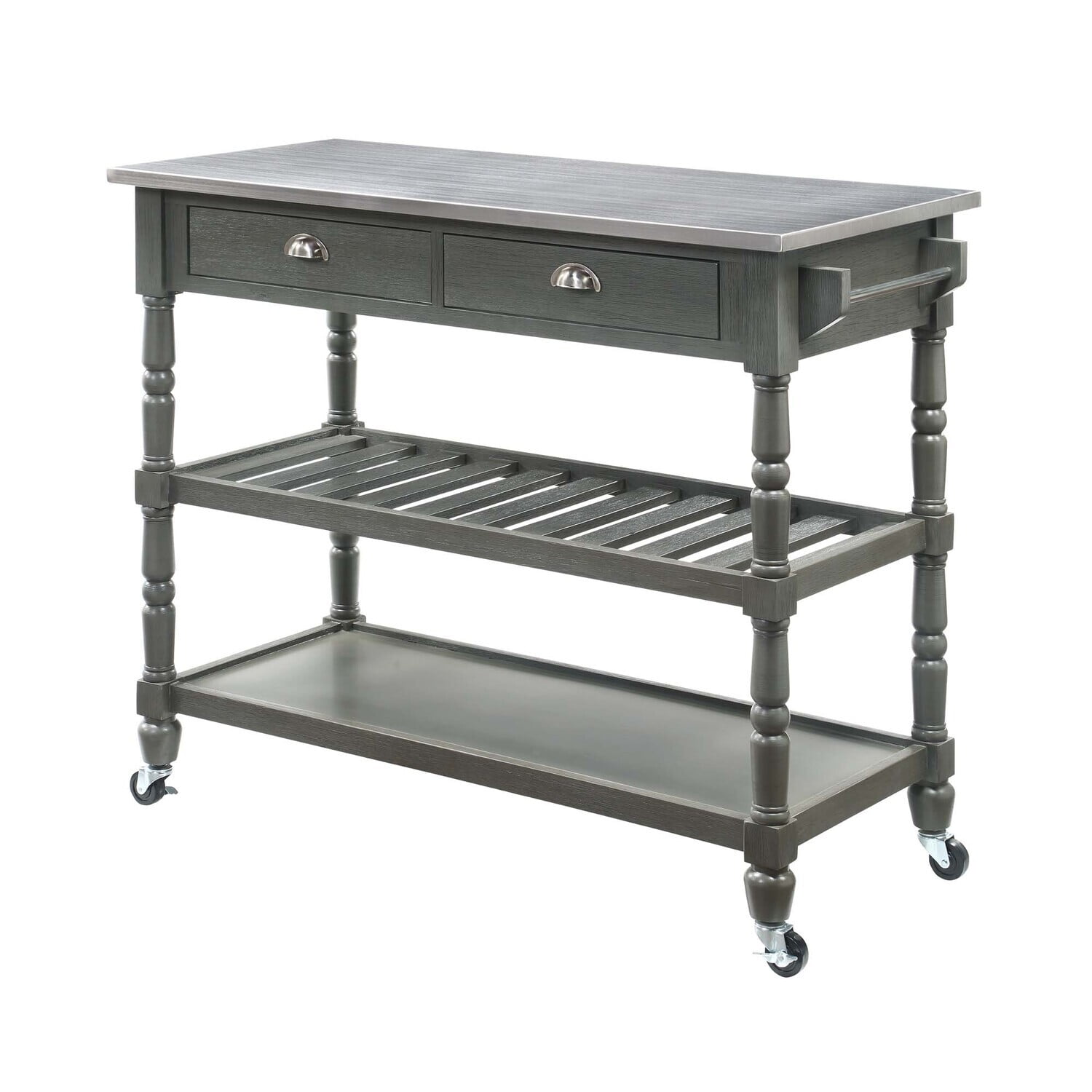 Homestock Earthy Elements French Country Stainless Steel Top Kitchen ...