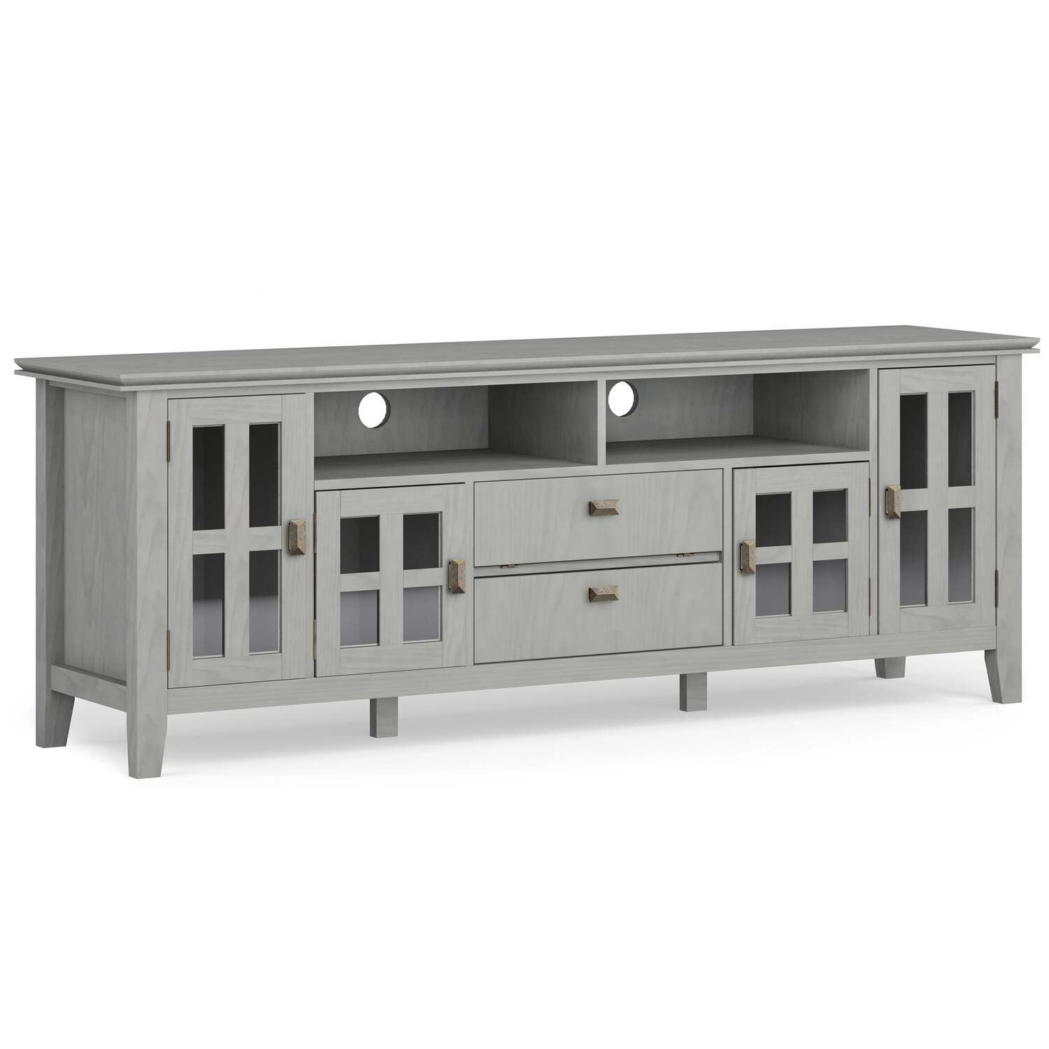 Homestock Eclectic Elegance Artisan Solid Wood 72 Inch Wide ...
