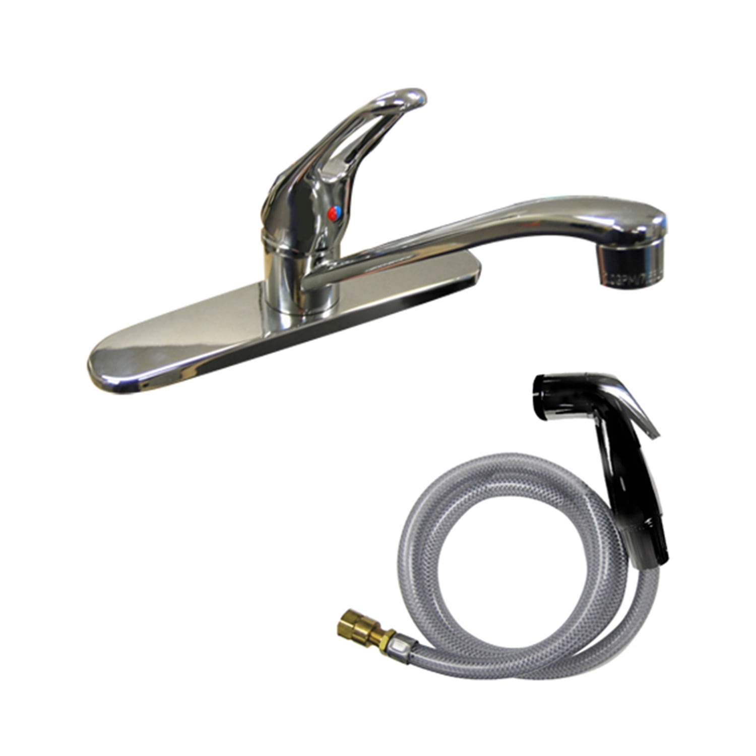 Homestock Eclipse Elegance Single Handle Kitchen Faucet,Color: Silver ...