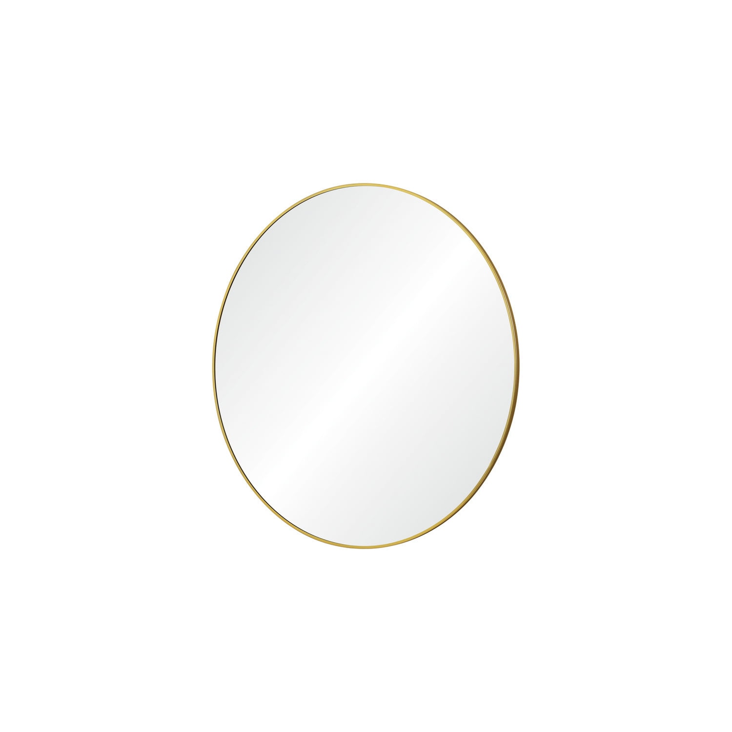 Round Wall Mirror - 48 Inch Gold Iron Frame Vanity Mirror for Entryway ...
