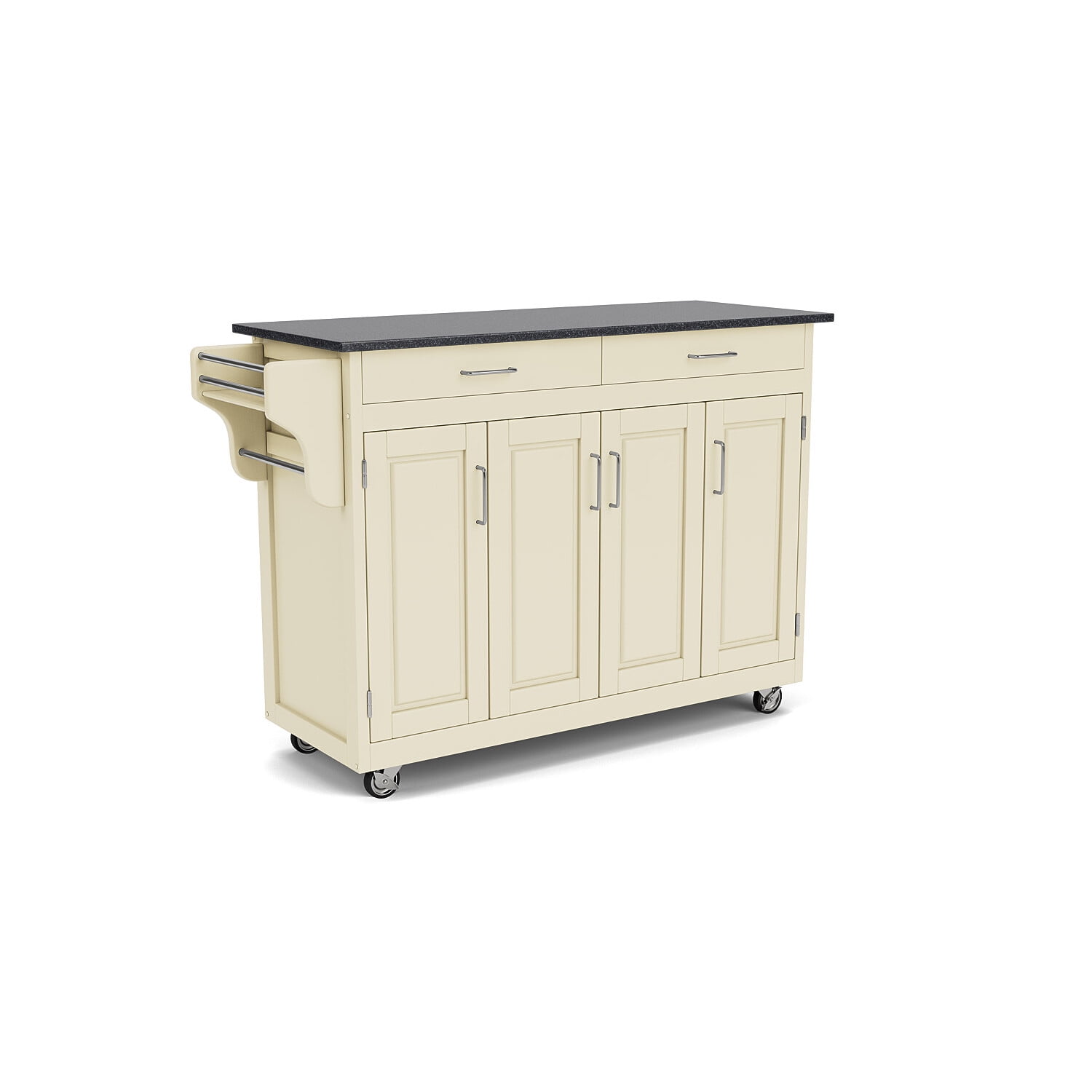 HomeStock Elegant Escape Wood Kitchen Cart - 48.5"L x 18.5"D x 35"H ...
