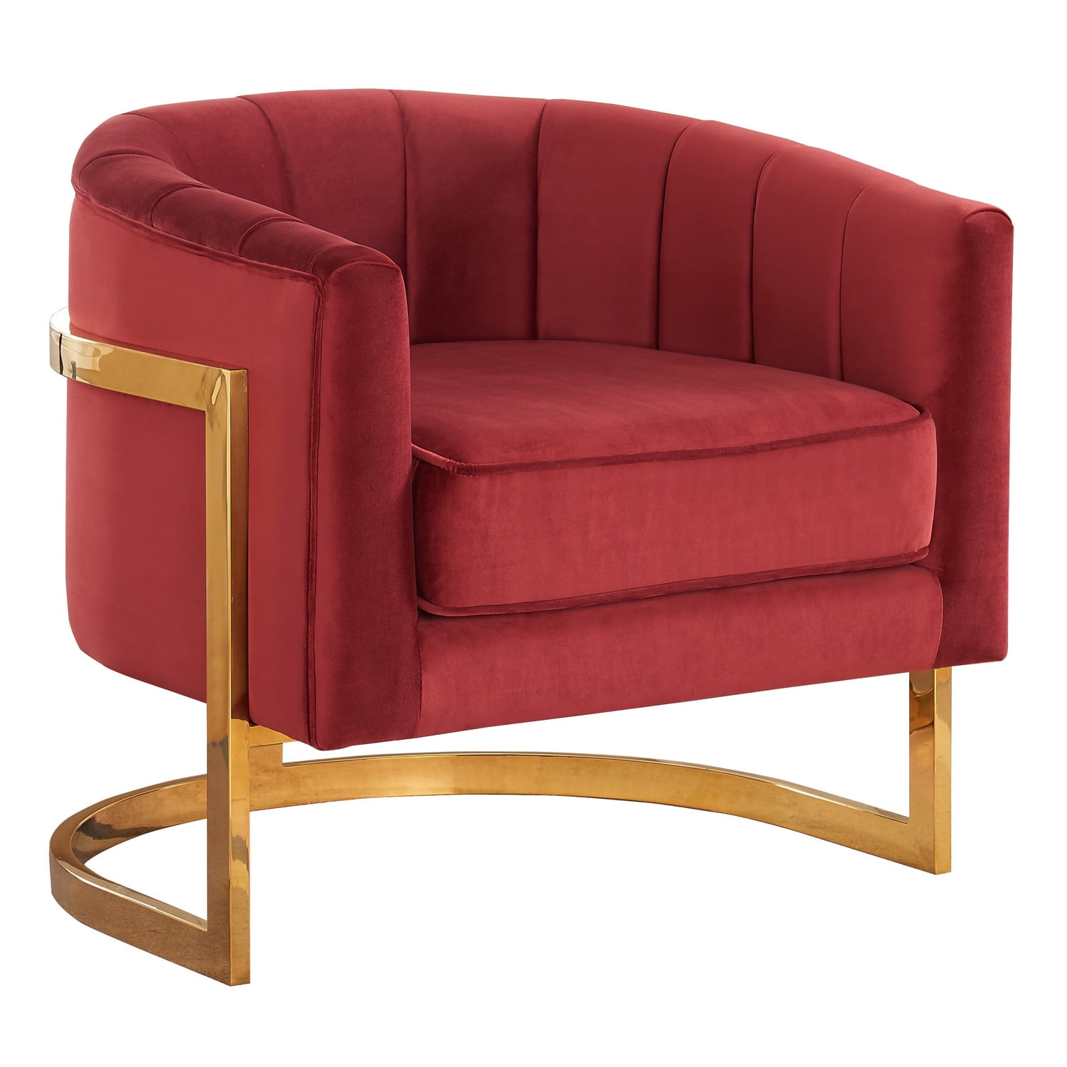 Velvet Accent Chair - Modern Living Room Armchair - Elegant Lounge ...