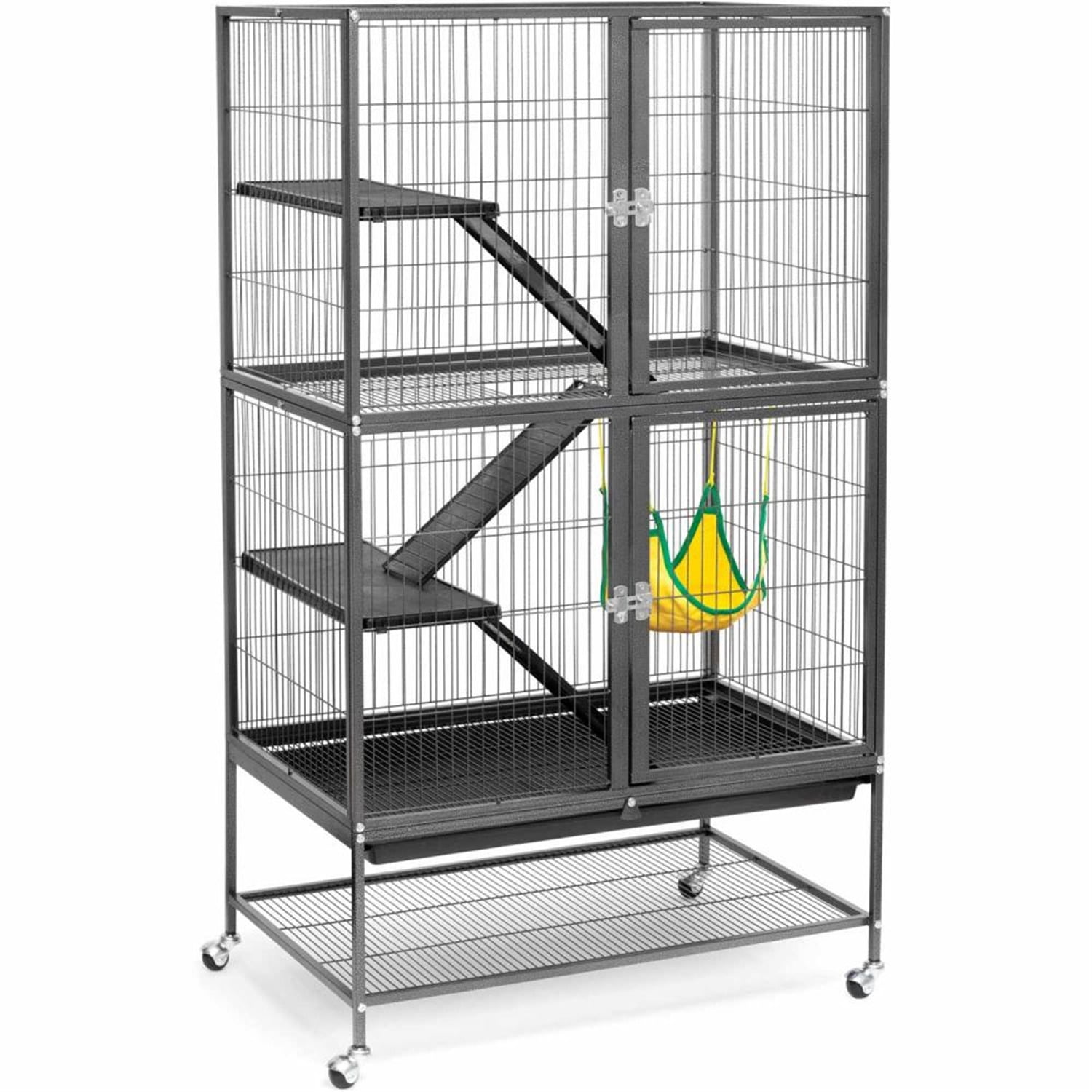 Homestock French Fabulous Feisty Ferret Home With Stand, Black ...