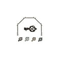 Bay Window Curtain Rod - 5 Sided Corner Rods - Cocoa Finish - Single ...