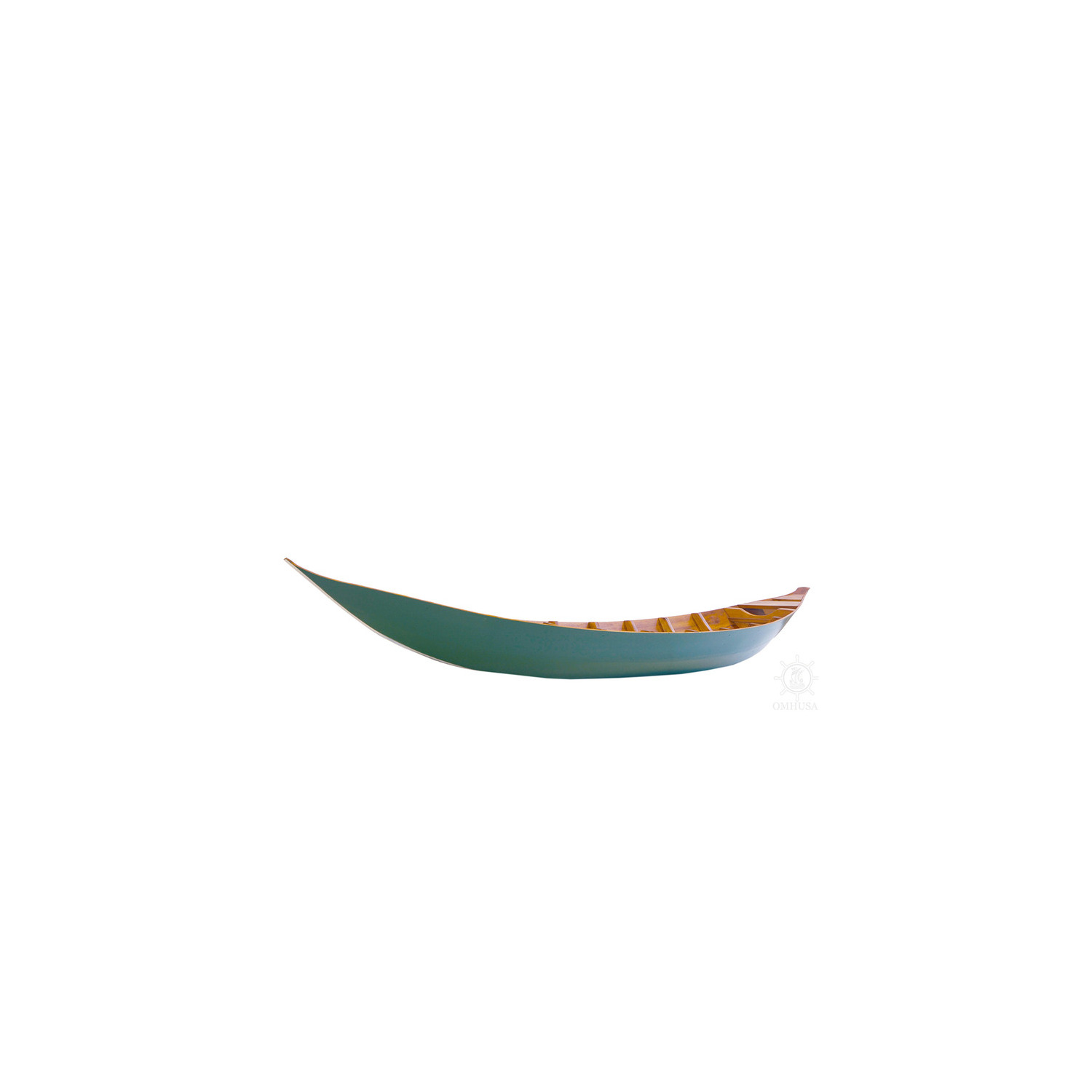 Homestock Gothic Grace Boat Teal Bottom, 26.25"W X 22"H X 127"L ...
