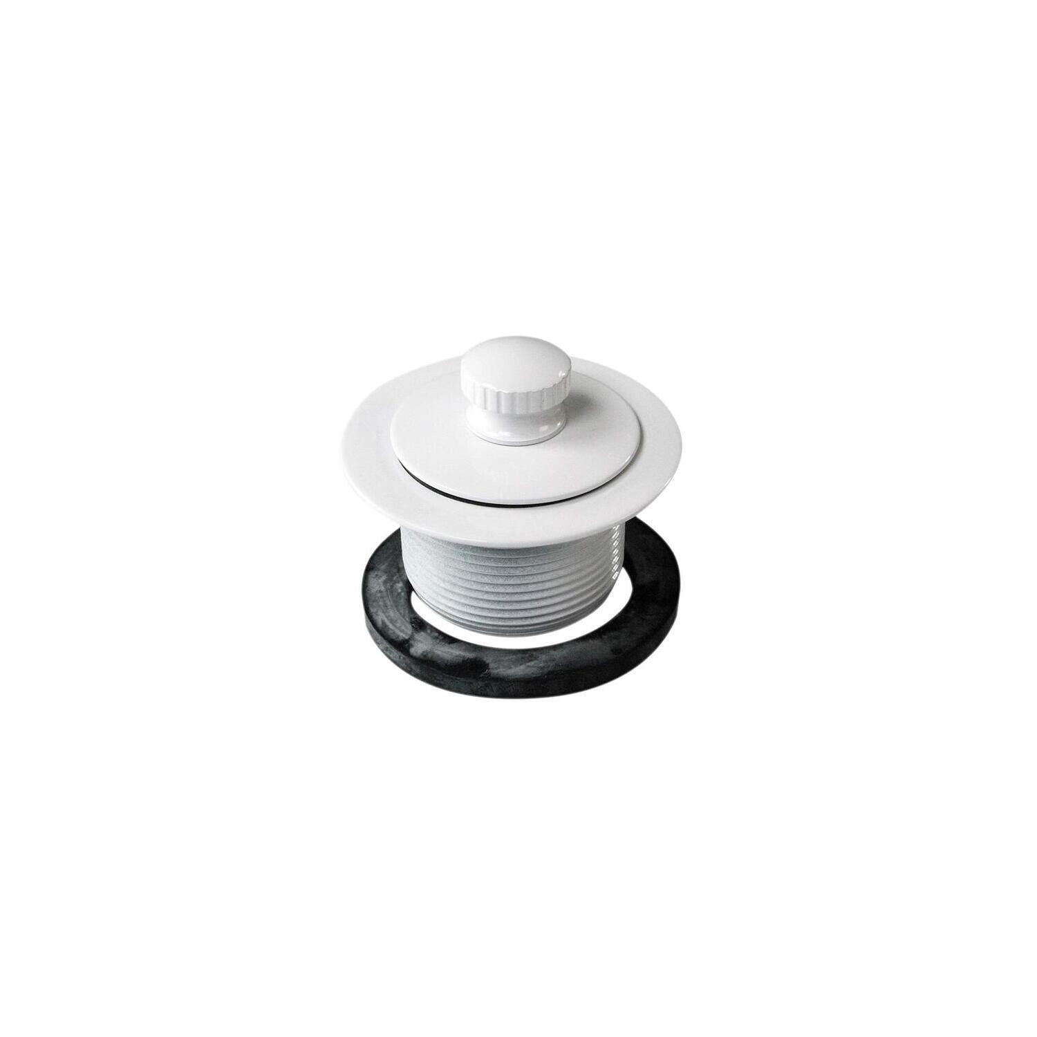 Bathroom Drain Plug - 1 12 NPSM Coarse Thread - Powdercoated White ...
