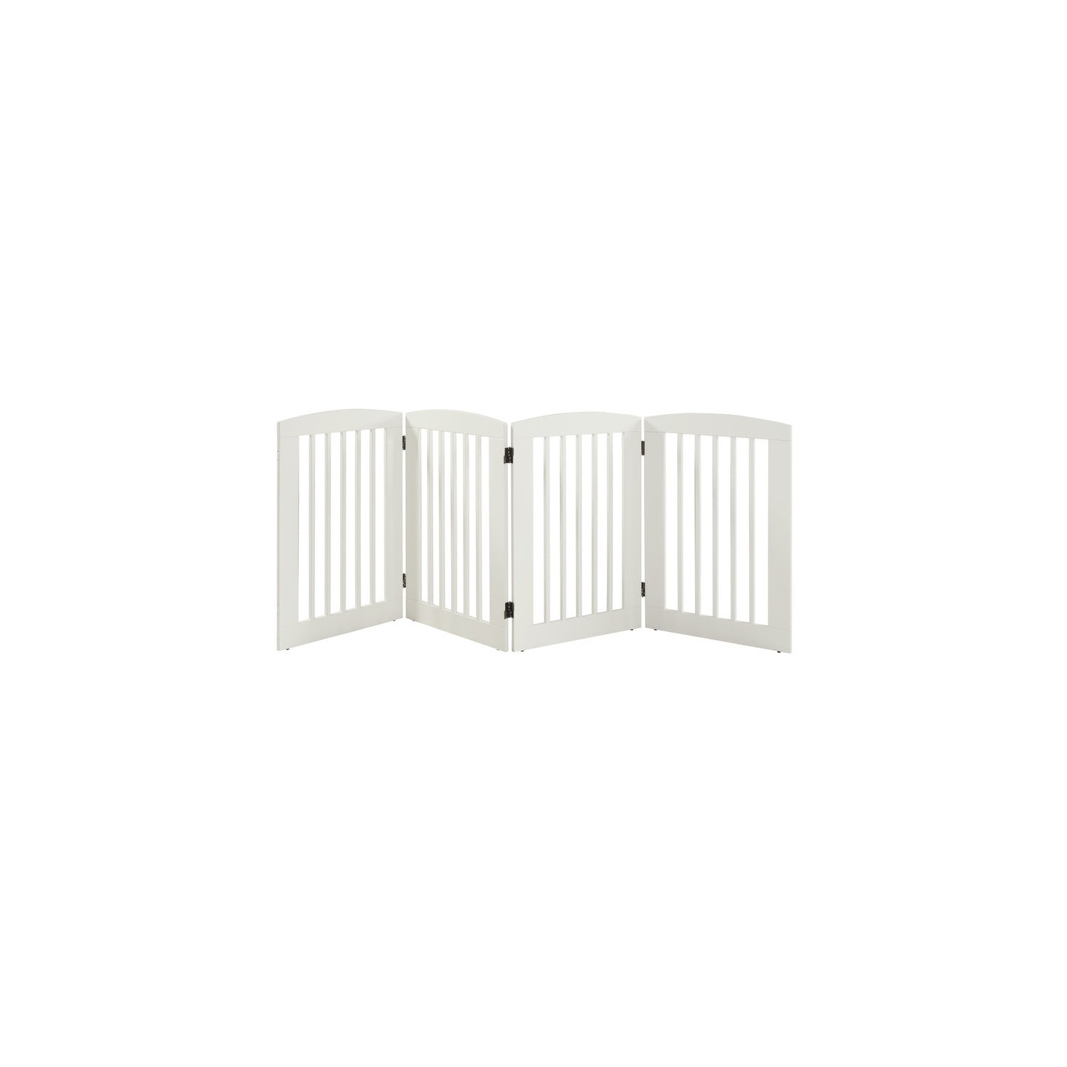 Modern Pet Gate Bifold Door Wood Free Standing Safety Barrier Home ...