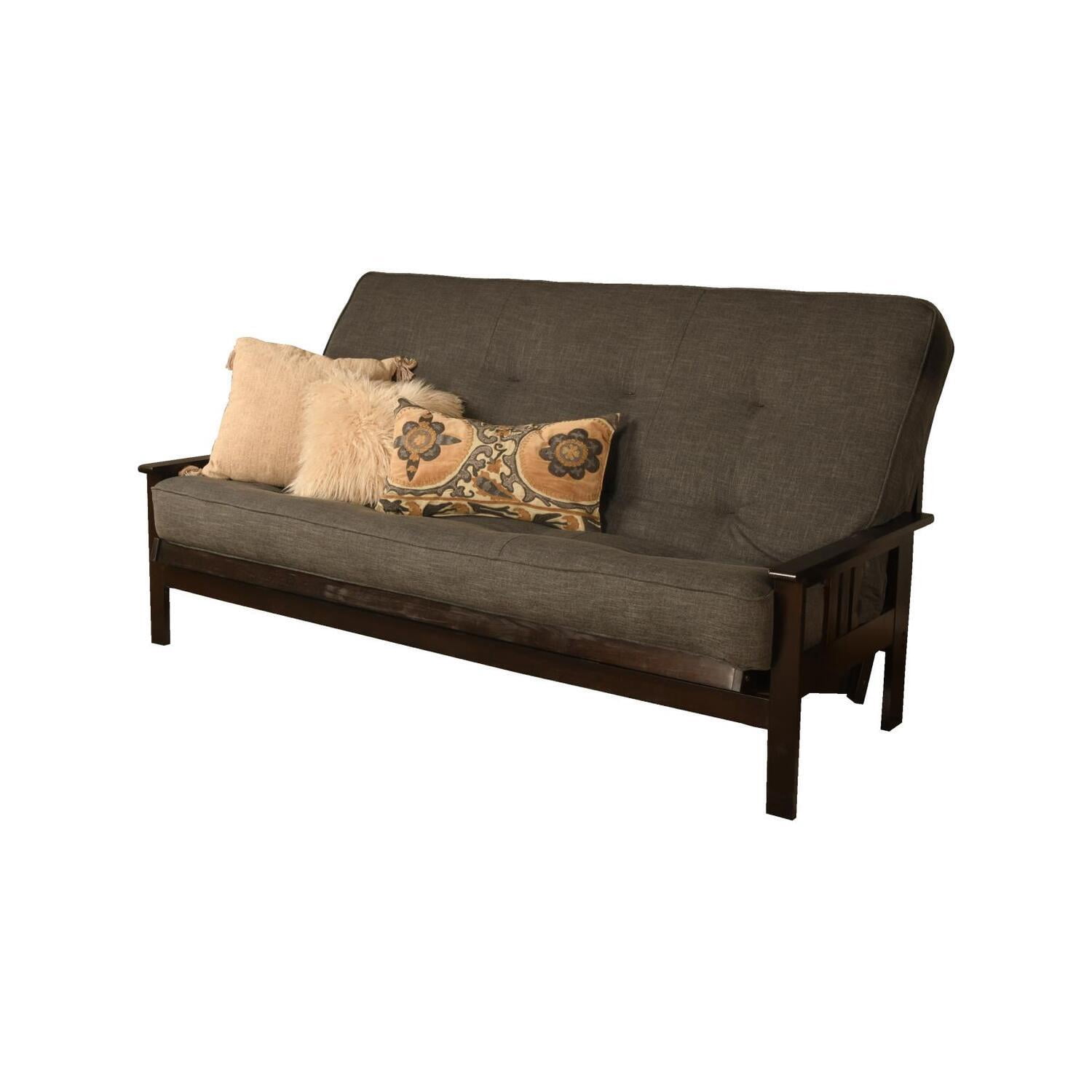 Queen Size Futon Mattress - Luxury Comfort, Tight Top Design, Charcoal ...