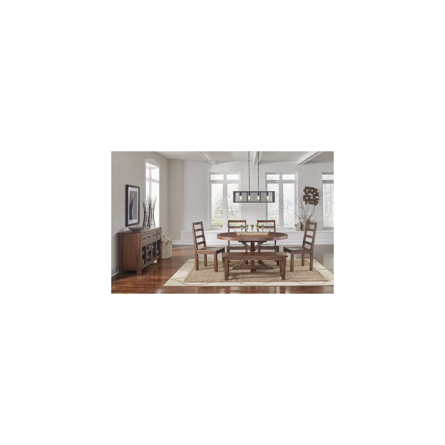 Homestock Lakeside Living Oval Pedestal Table - Walmart.com