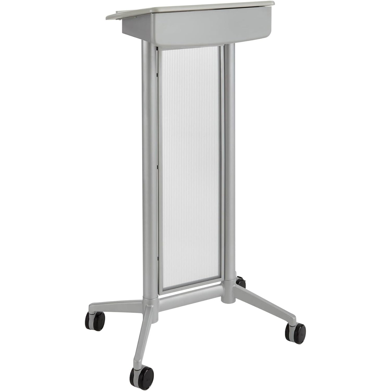 Homestock Lectern, Gray, 18" L x 26" W x 46" H - Walmart.com