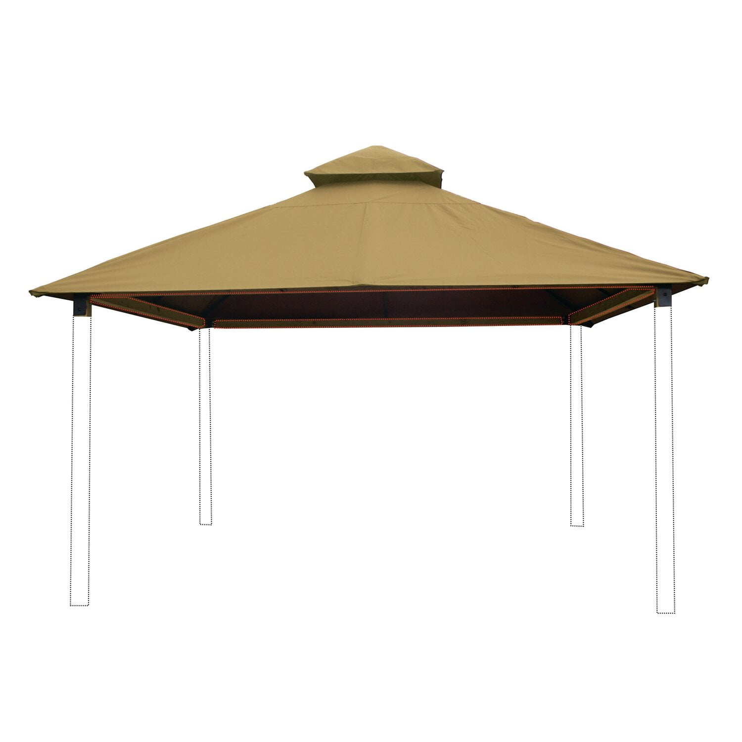 Gazebo Roof Kit with Canopy - Aluminum Framing & Durable Sun-DURA Cover ...
