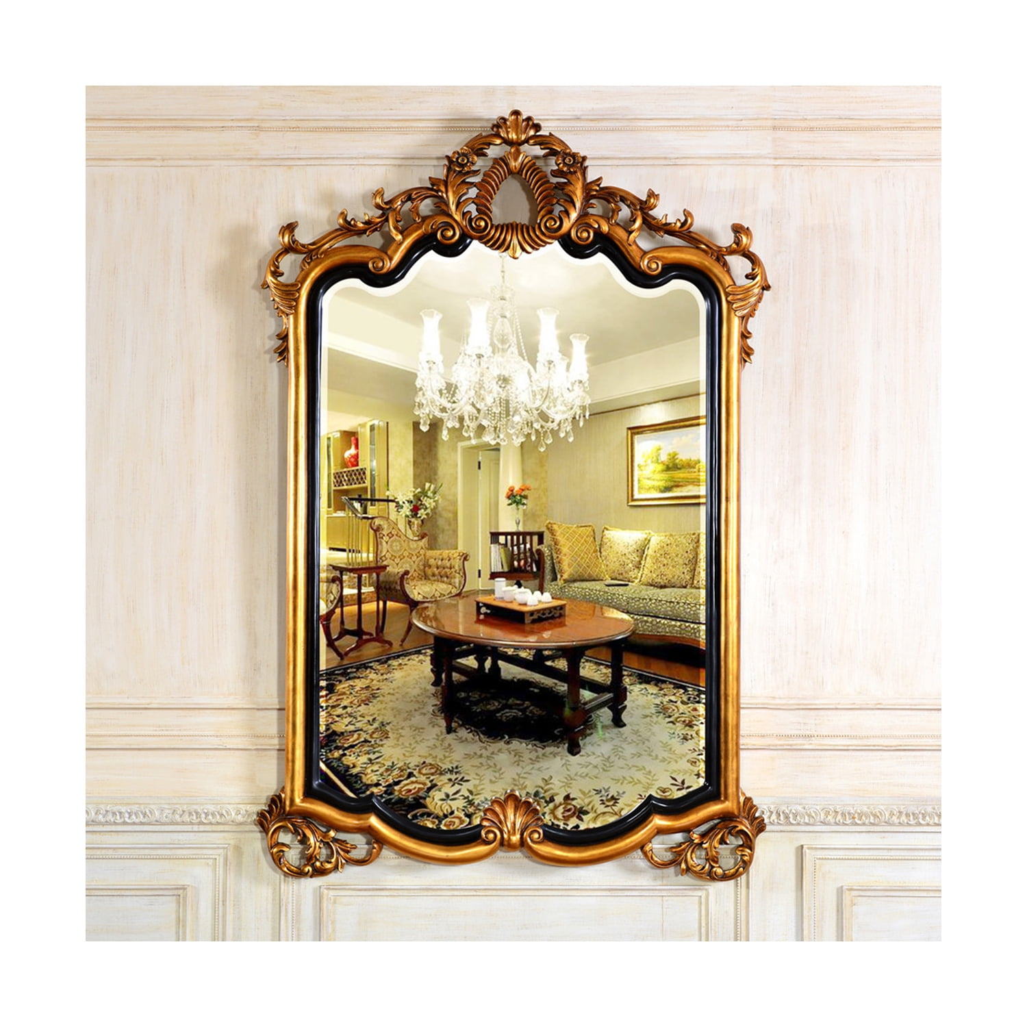 Homestock Mediterranean Mingle FON-689G Framed Mirror - Walmart.com