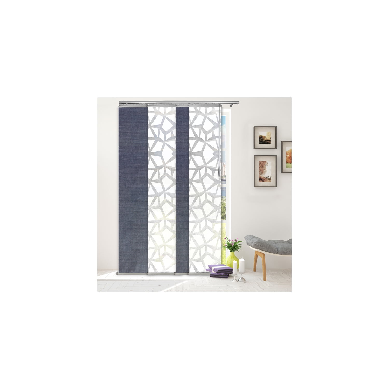 Adjustable Room Divider Panels - Steel Wall Partition Screen 48-88 ...