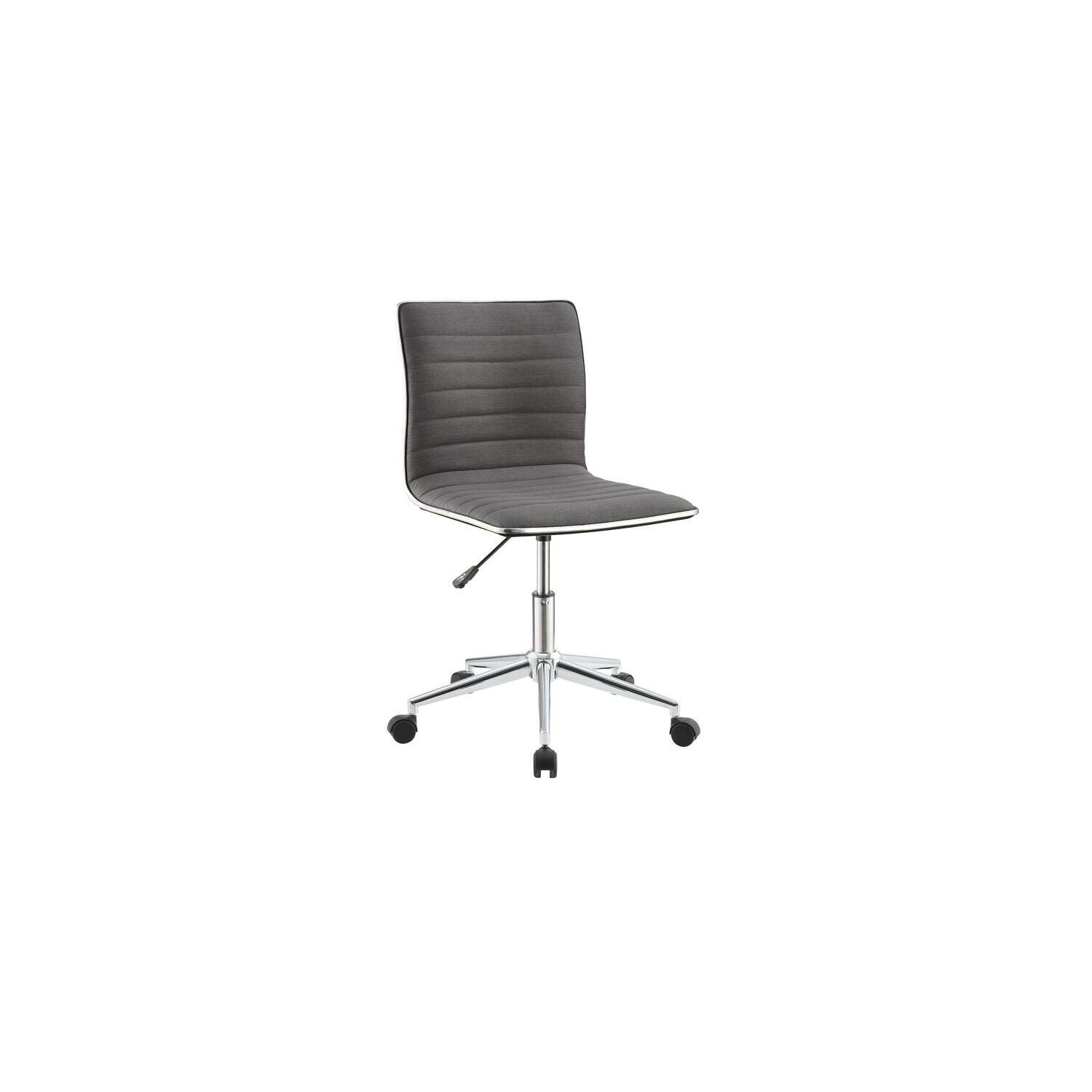 Homestock Modern Marvel Adjustable Height Chrome Office Chair, Chairs ...