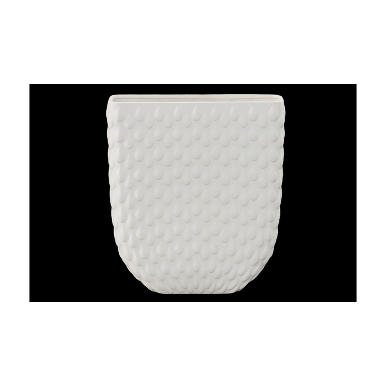 Homestock Modern Marvel Ceramic Tall Vase Rectangle - Walmart.com