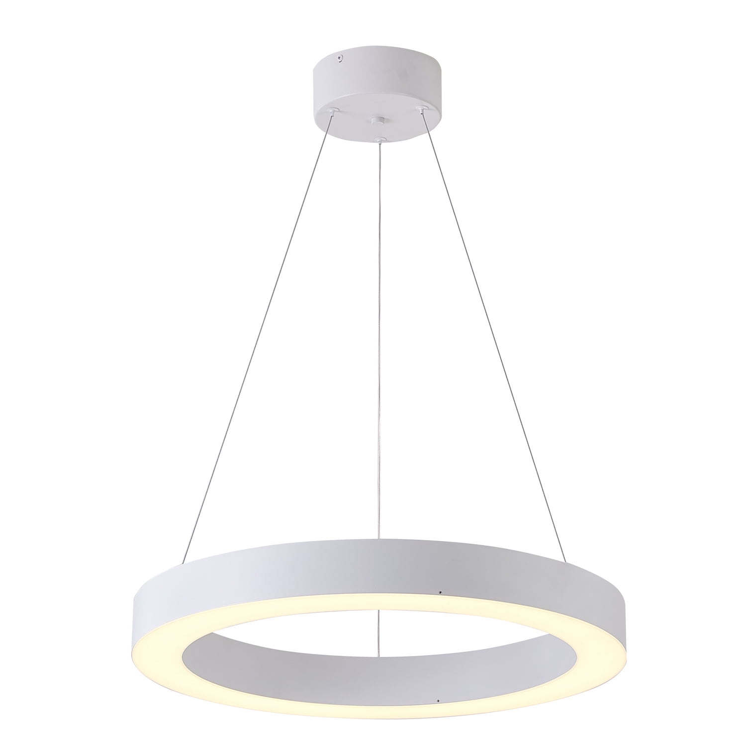 Homestock Modern Minimalism Matte White Halo Ring Light With A White ...