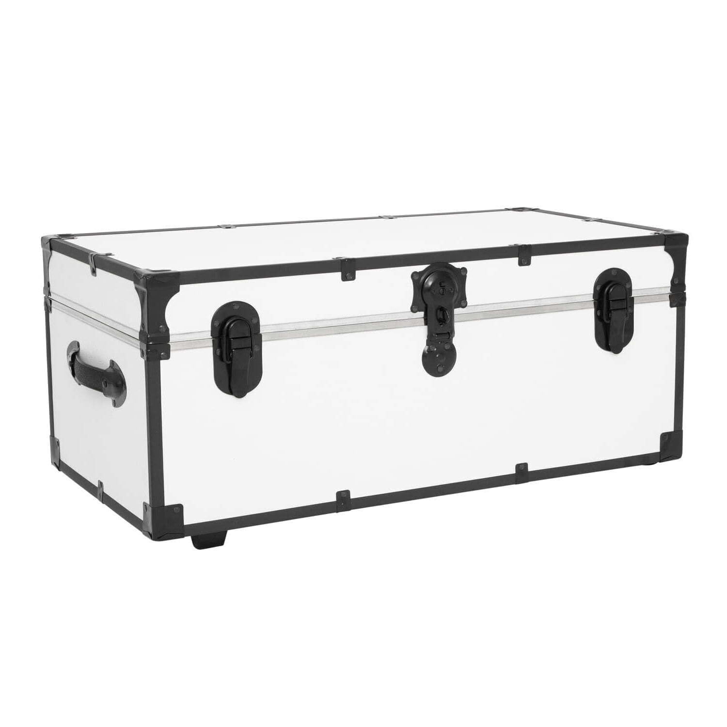 HomeStock Rustic Romance Heavy Duty 30" Under Bed College Storage Trunk ...