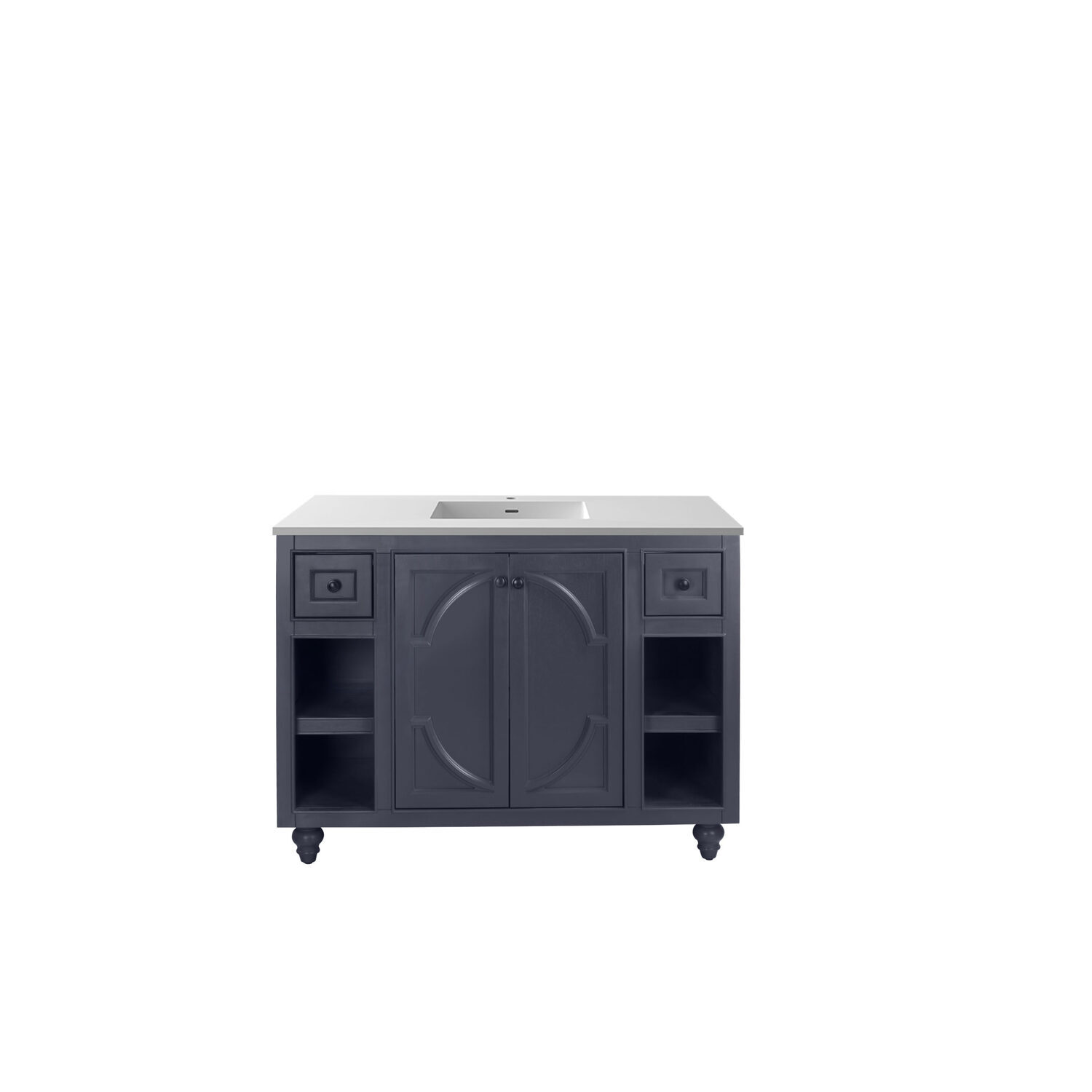 Homestock Renaissance Rhapsody - 48 - Grey Cabinet Matte White Solid ...