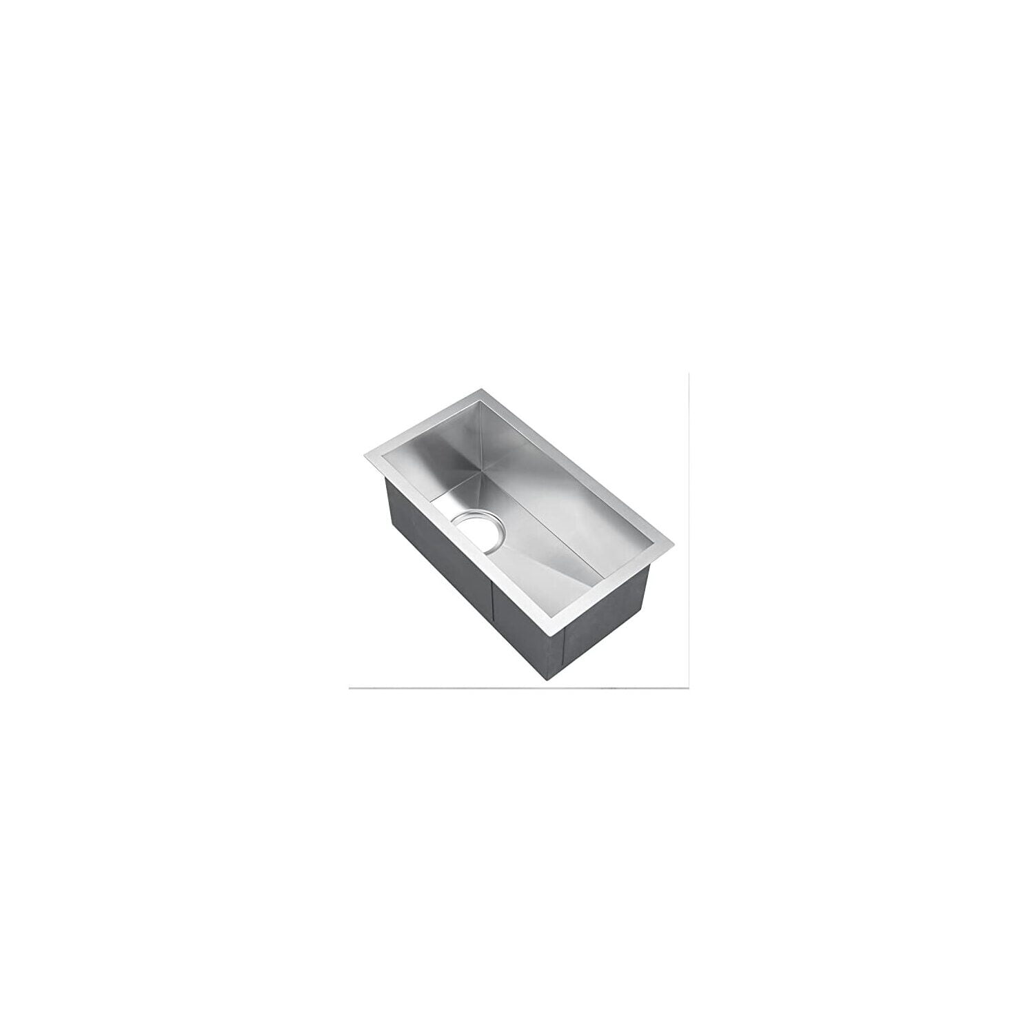 15 Inch Stainless Steel Kitchen Sink - Single Bowl Drop In Sink with ...