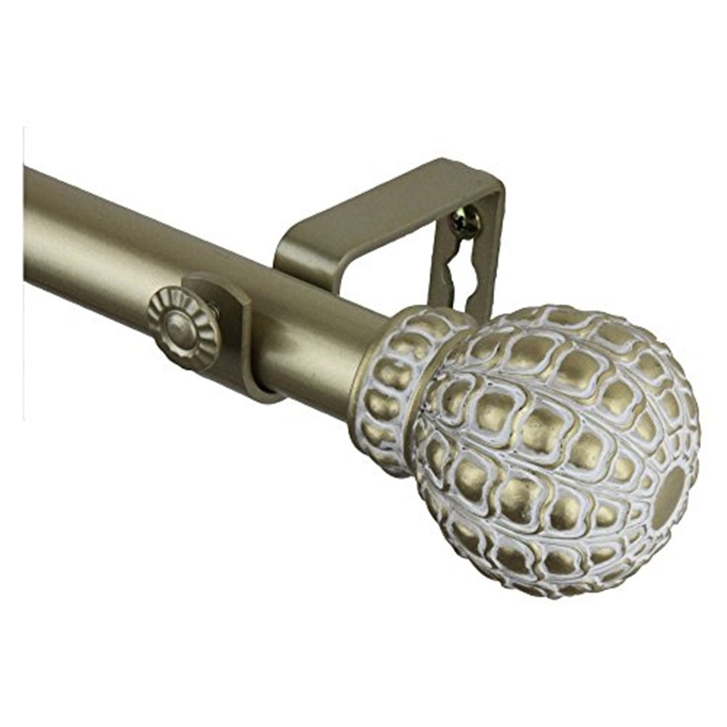Renaissance Window Curtain Rod - Tension Rod, Adjustable, Decorative ...