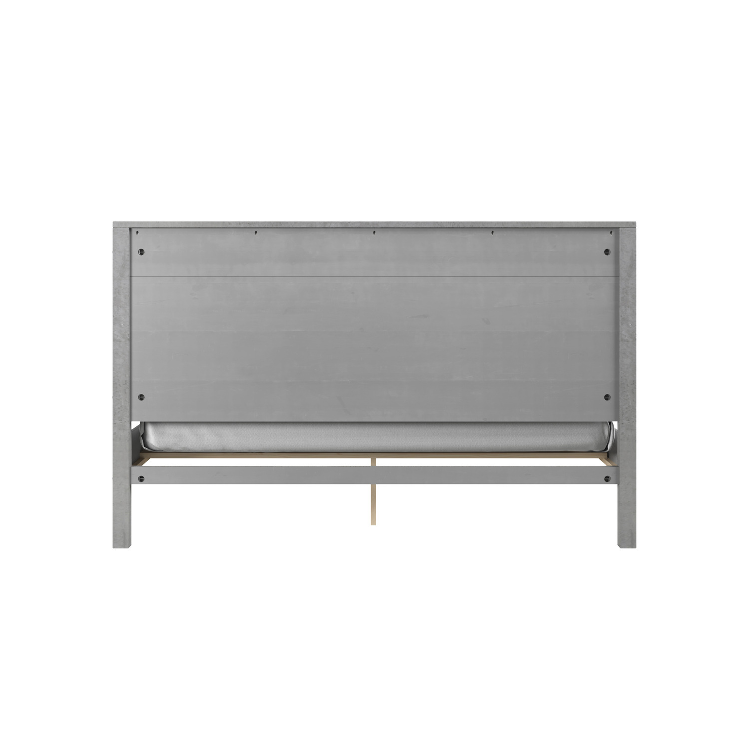 Homestock Retro Renaissance Solid Wood Bed King Size - Driftwood Finish ...