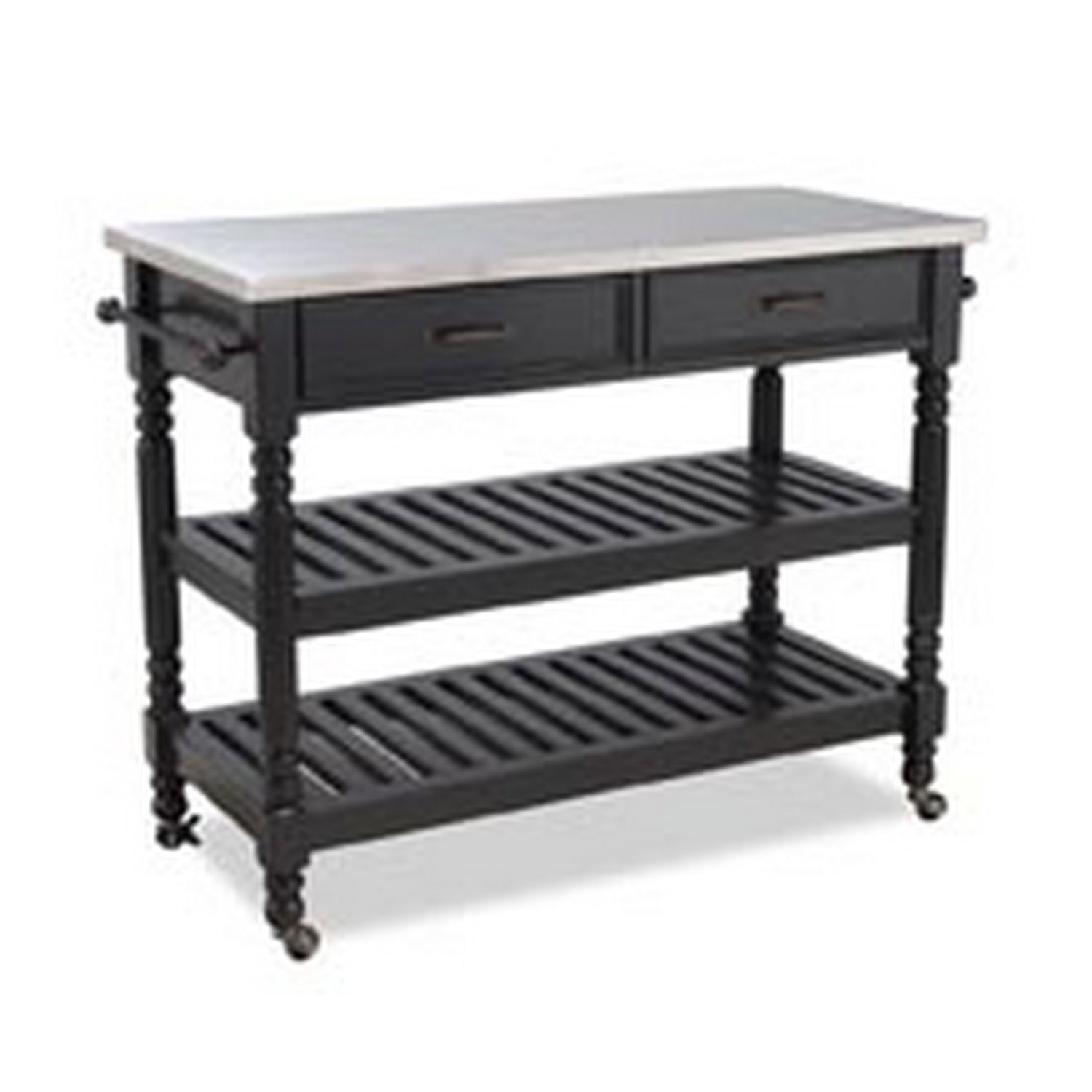 Homestock Retro Renaissance Wood Kitchen Cart - Walmart.com