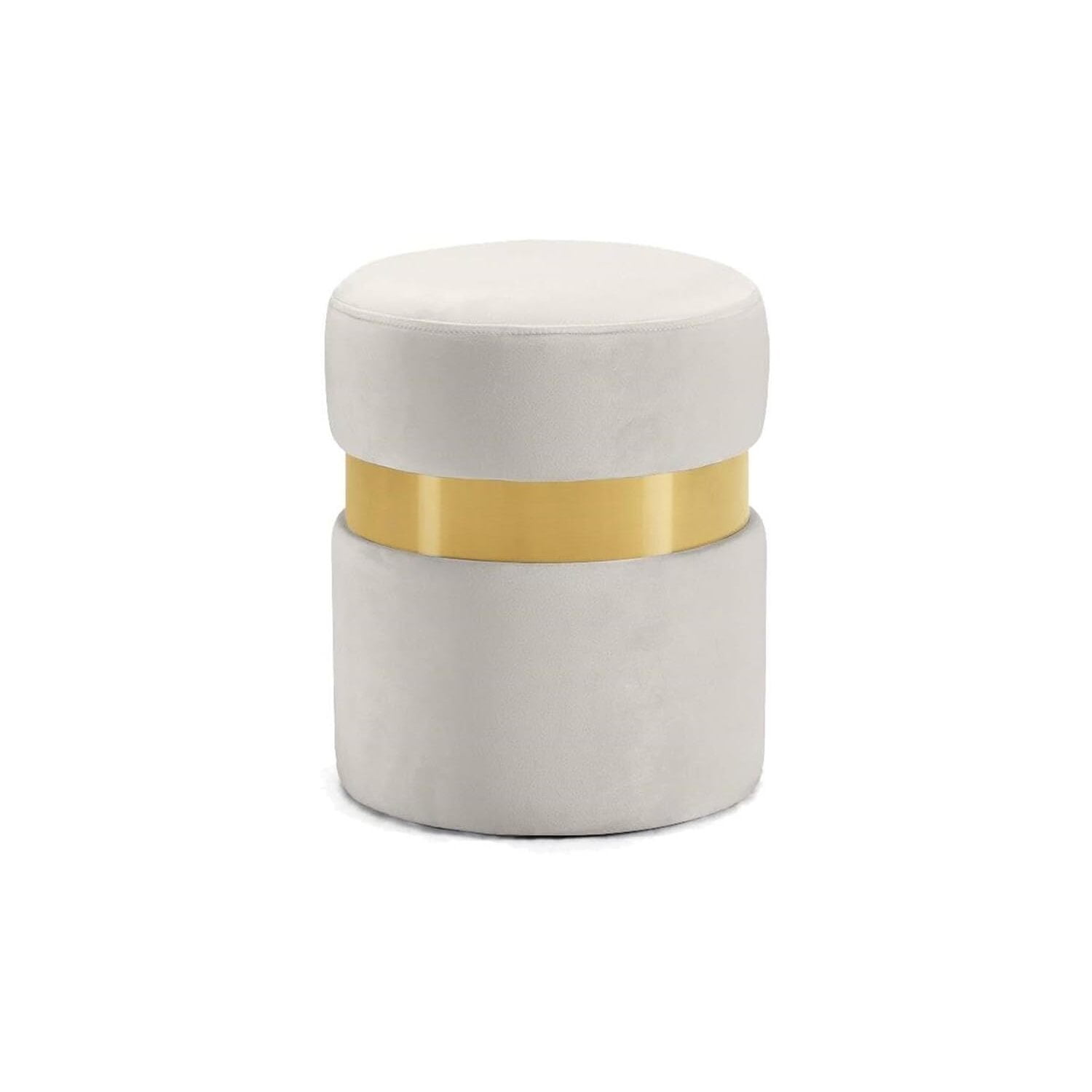 HomeStock Mountain Majesty Velvet Ottoman/Stool - Chic Design with ...