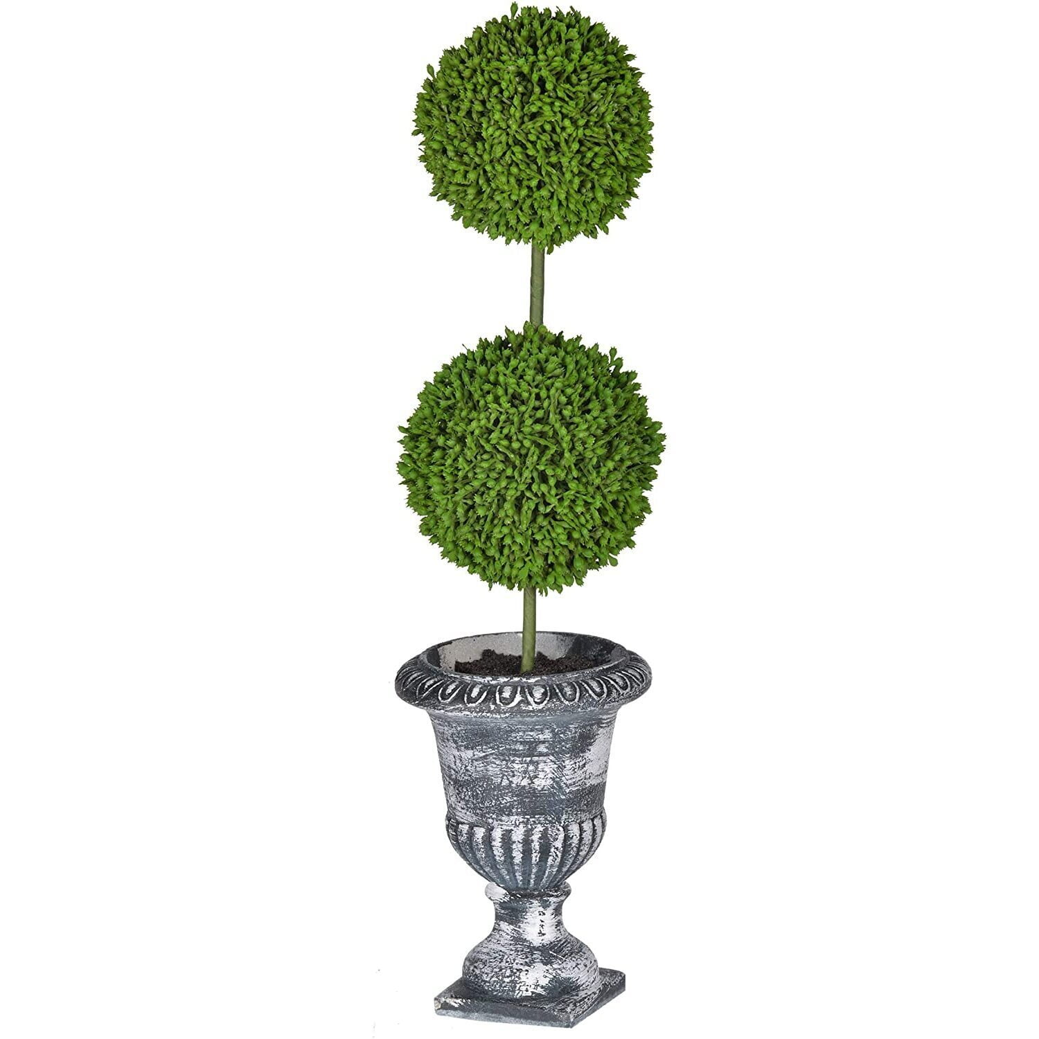 Artificial Topiary Plant with Planter - Indoor Outdoor Decorative ...
