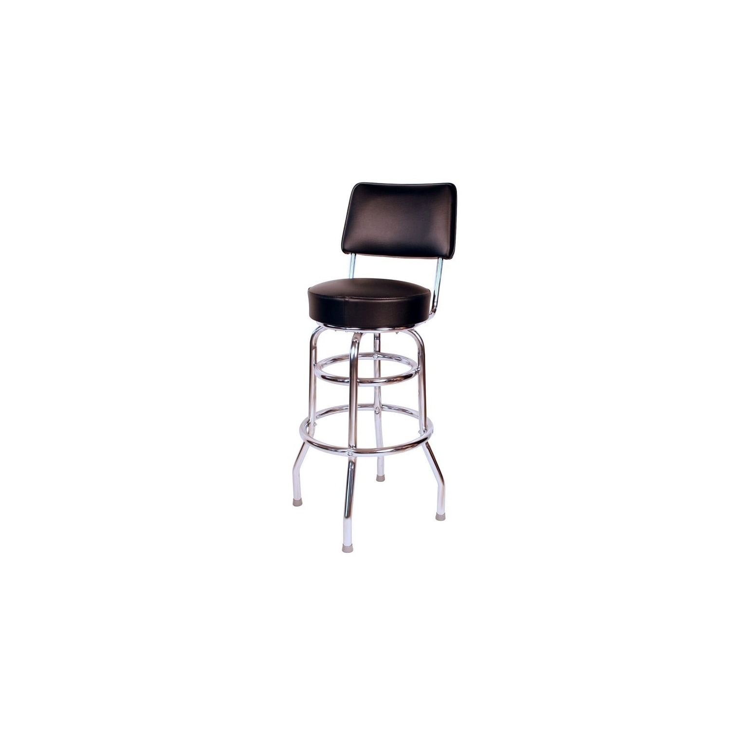 Swivel Bar Stool - Modern Baroque Design, Chrome Finish, 30" Seat ...