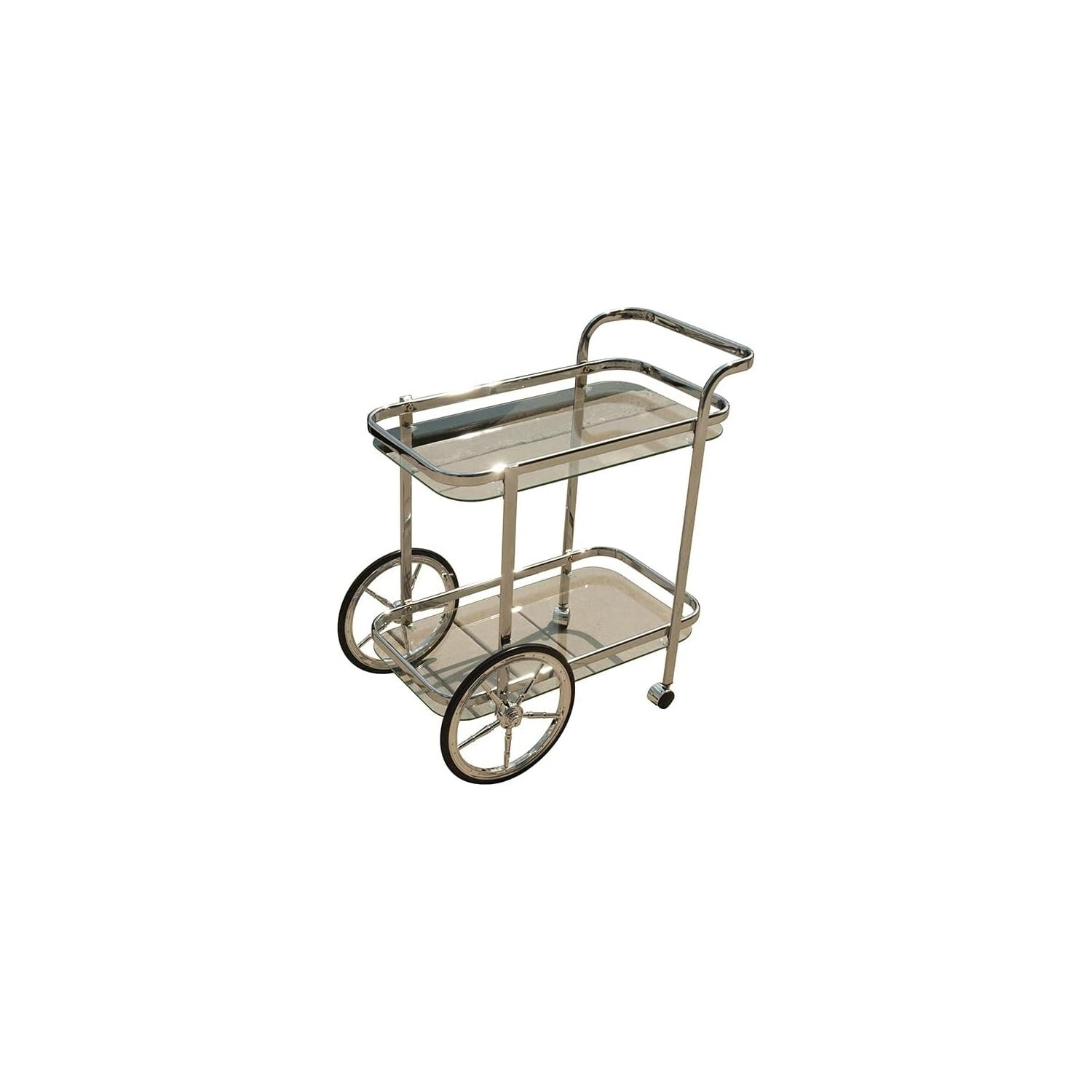 Homestock Rustic Refinement Home Serving Trolley, 28.25"L X 17"W X 29"H ...