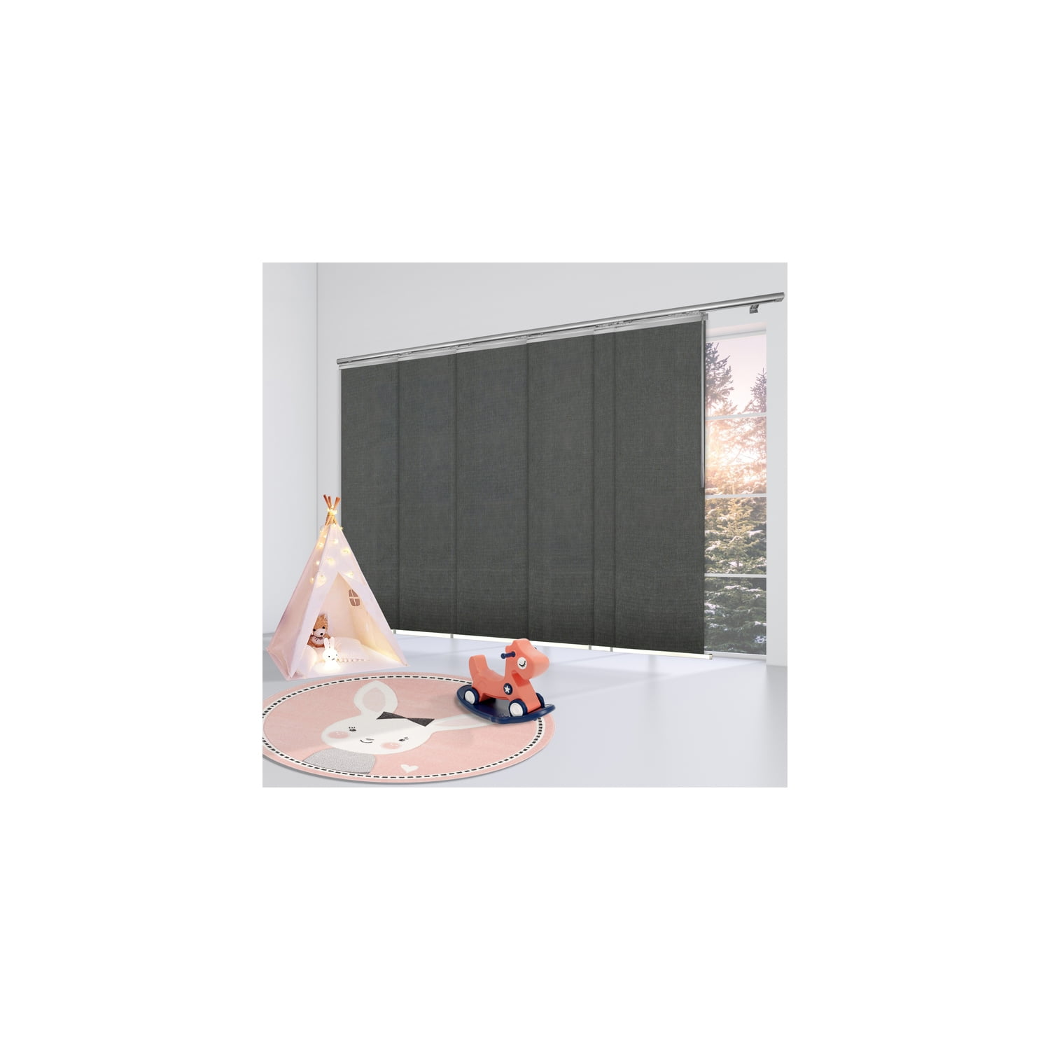 Homestock Rustic Retreat Partitions & Panels, Adjustable Panel Track ...