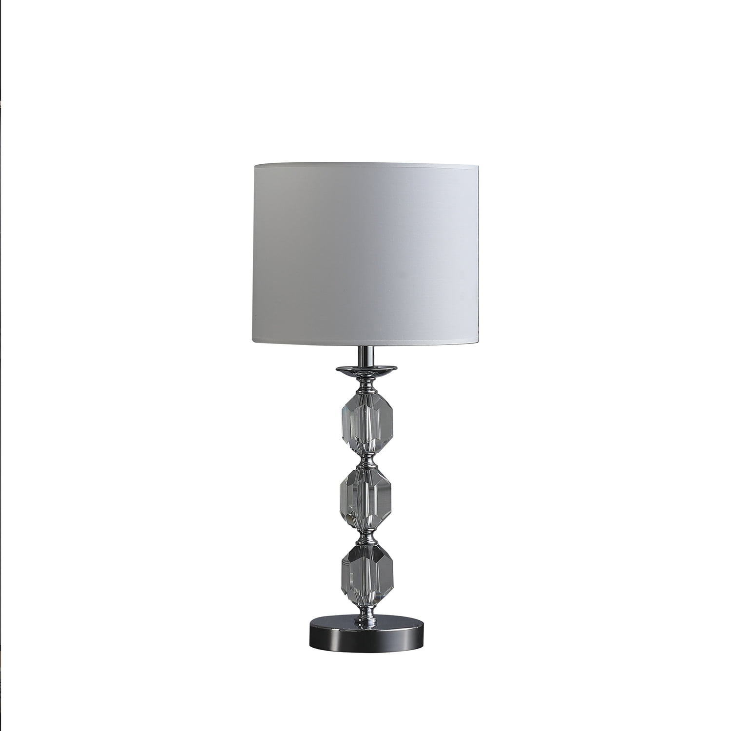 Crystal Table Lamp Prism Orb Modern Lamp Chrome Base Stylish Accent ...