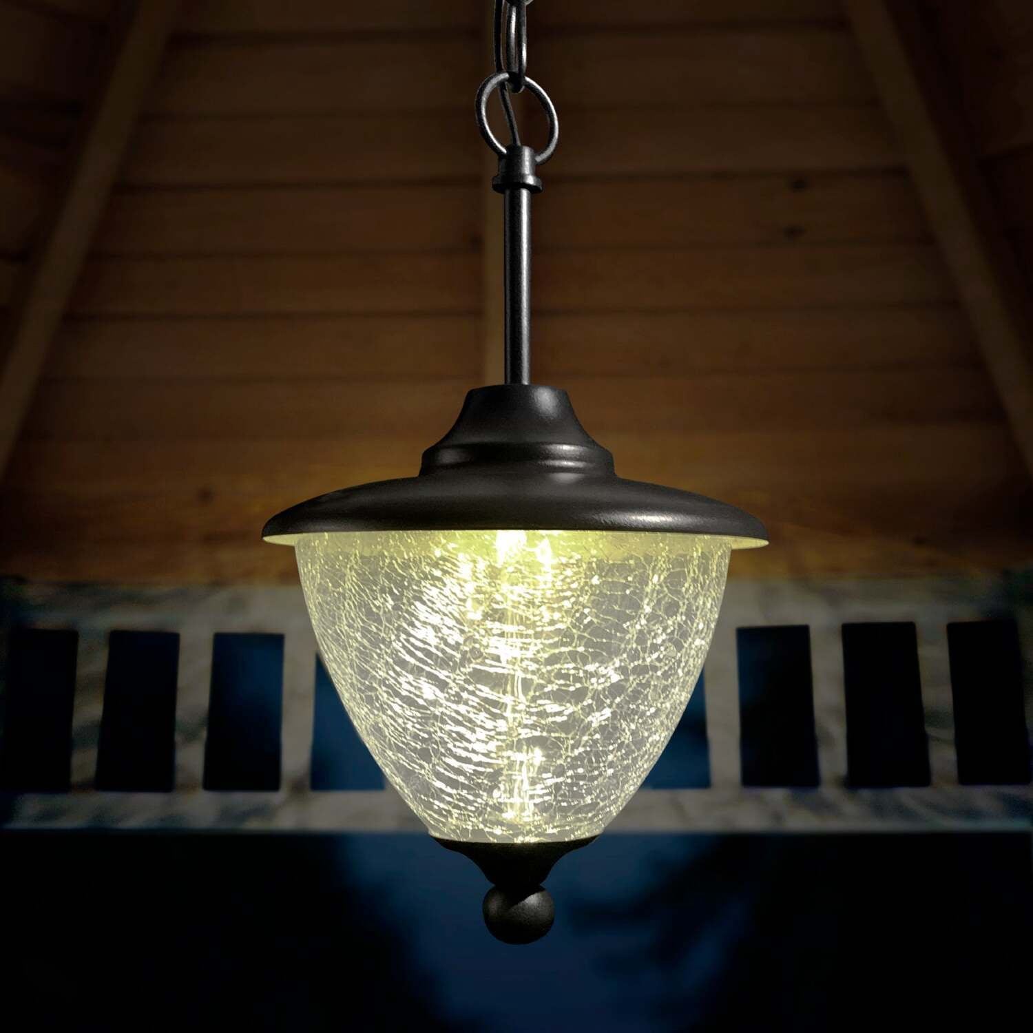 Homestock Southwestern Sanctuary Solar Hanging Chandelier - Outdoor ...