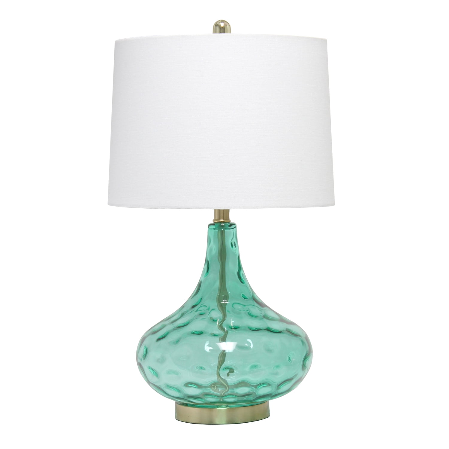 Homestock Suburban Sophistication 24" Dimpled Colored Glass Table Lamp ...