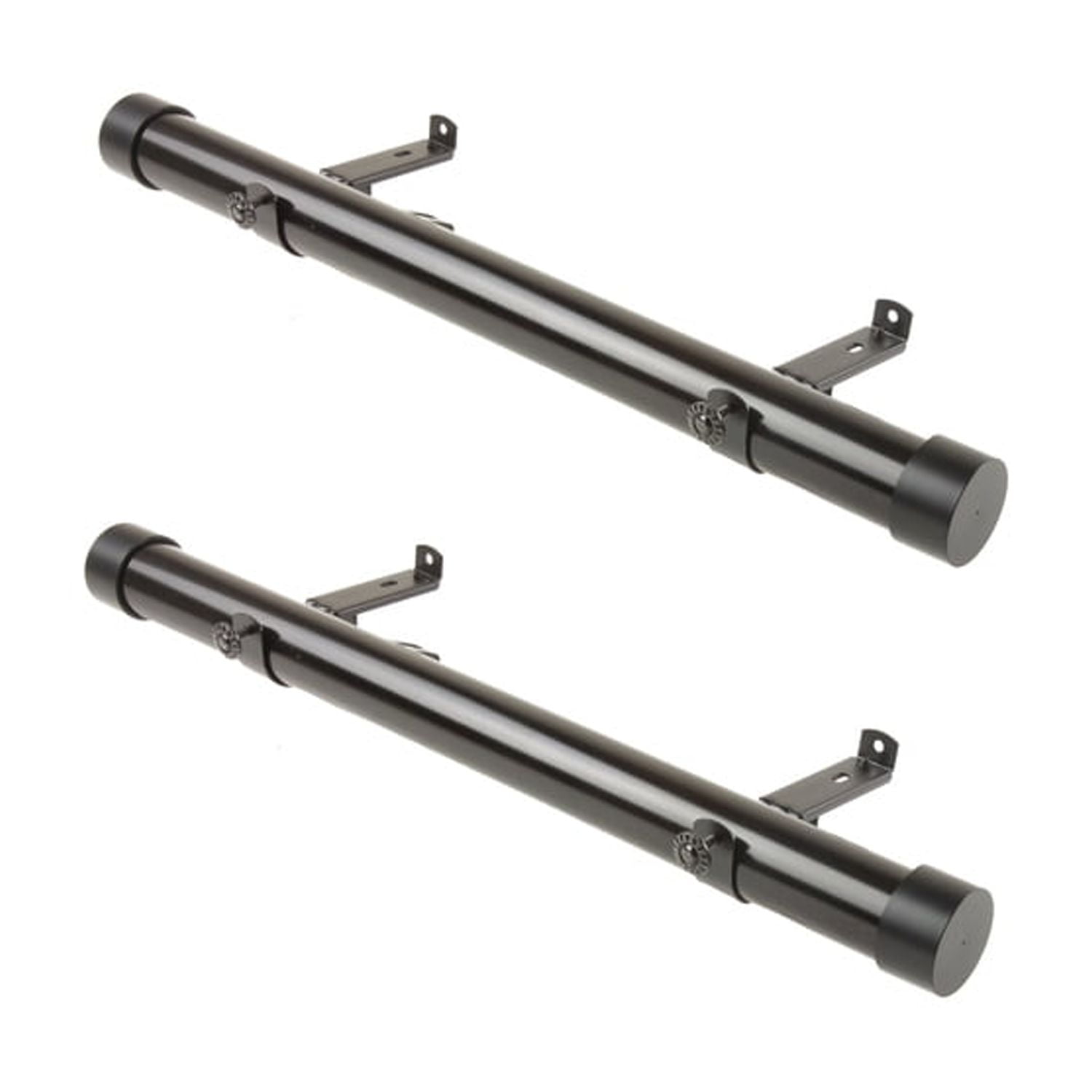 Homestock Timeless Tradition Two Steel Rods With Four Plastic Finials ...