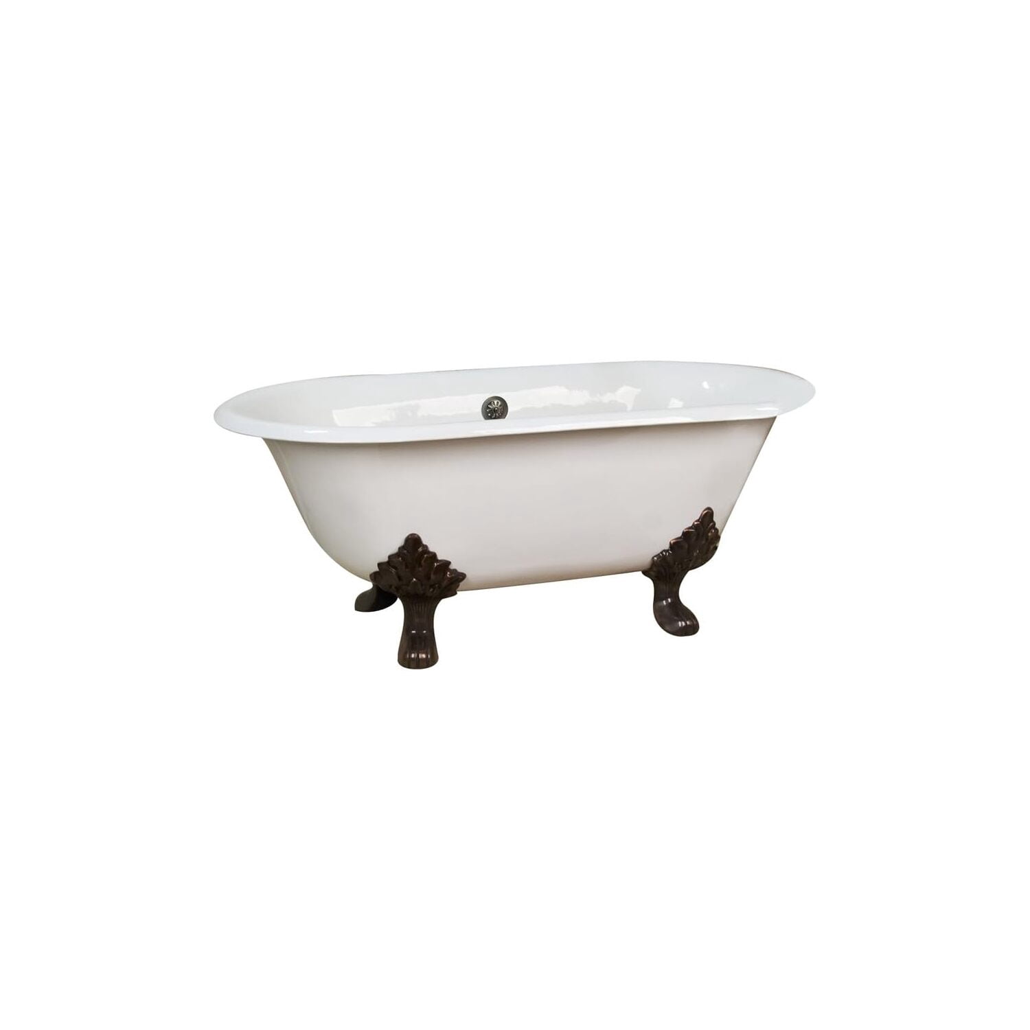 Homestock Tuscan Treats Iron Double Roll Top Bathtub - Spacious Design ...