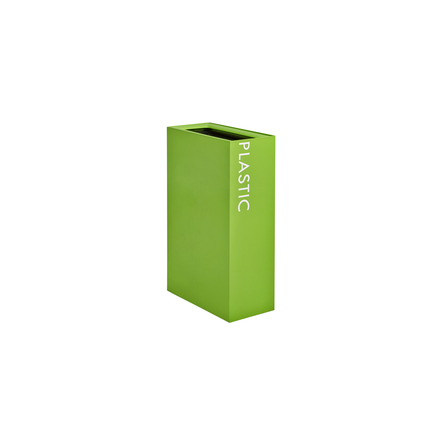 Homestock Urban Upmarket Rectangular Recycling Bin, 29 Gallon, Green ...