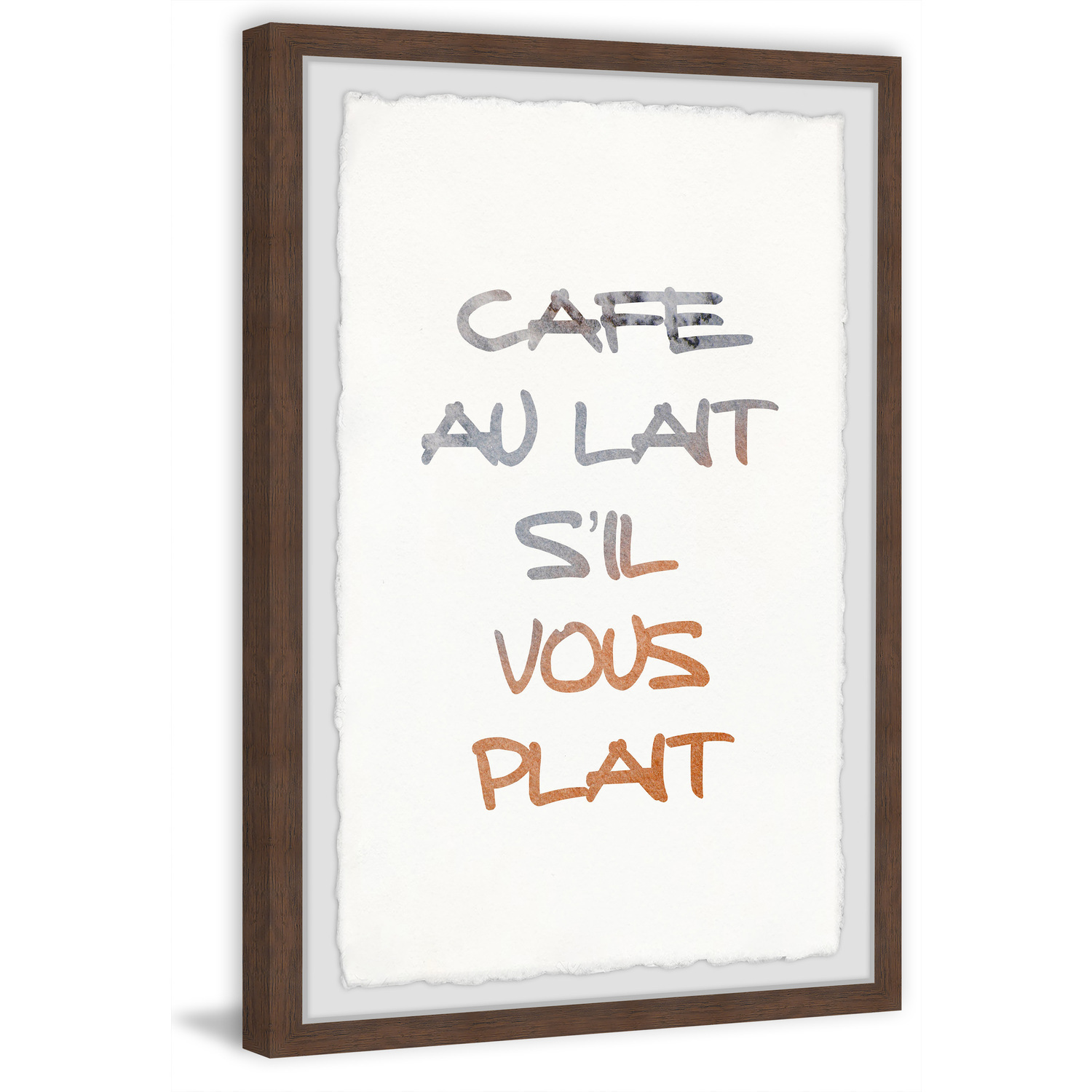 Homestock Victorian Vibes Caf Au Lait S'Il Vous Plait Framed Painting ...