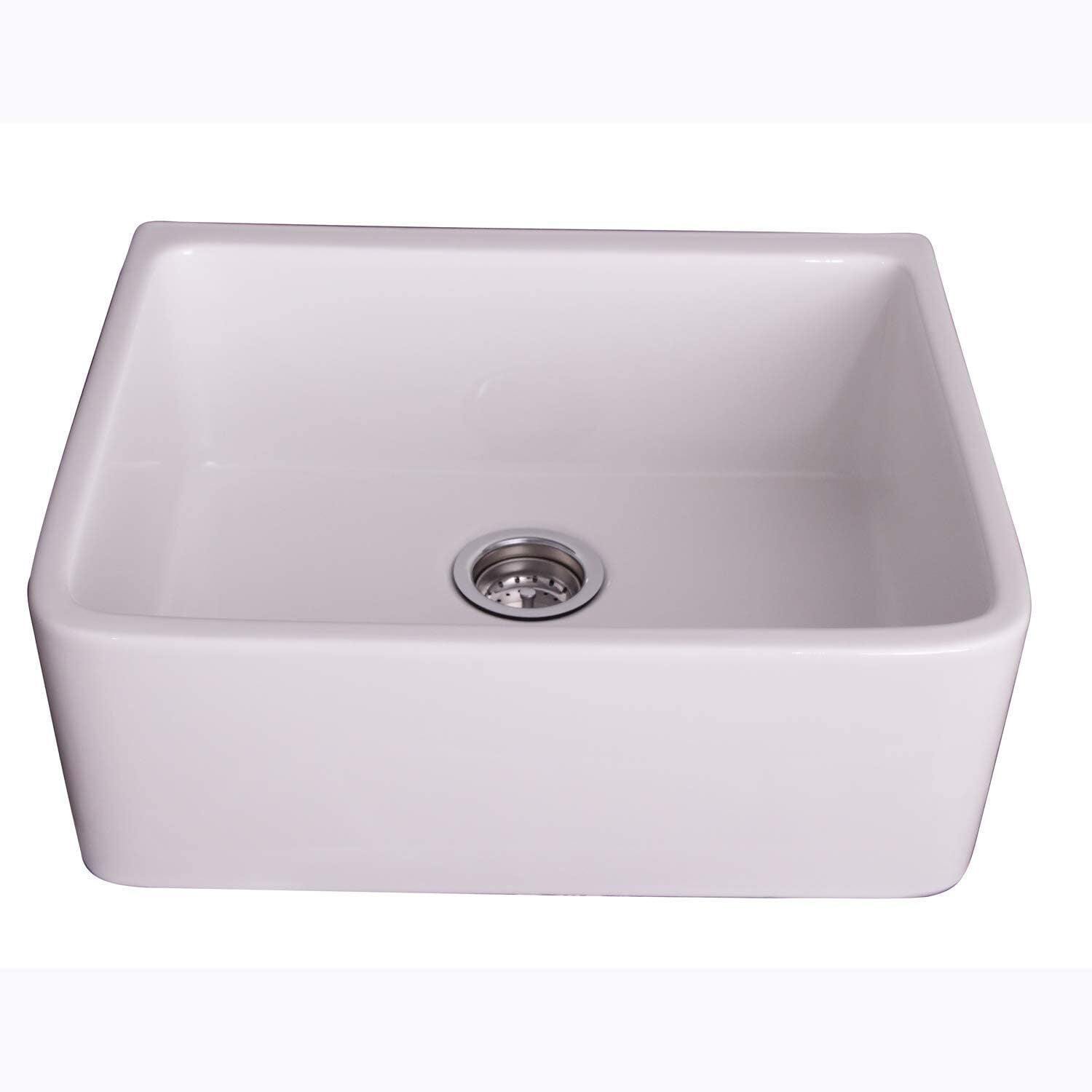 Vintage Fire Clay Farmhouse Sink - 24 Inch Spacious Kitchen Sink ...