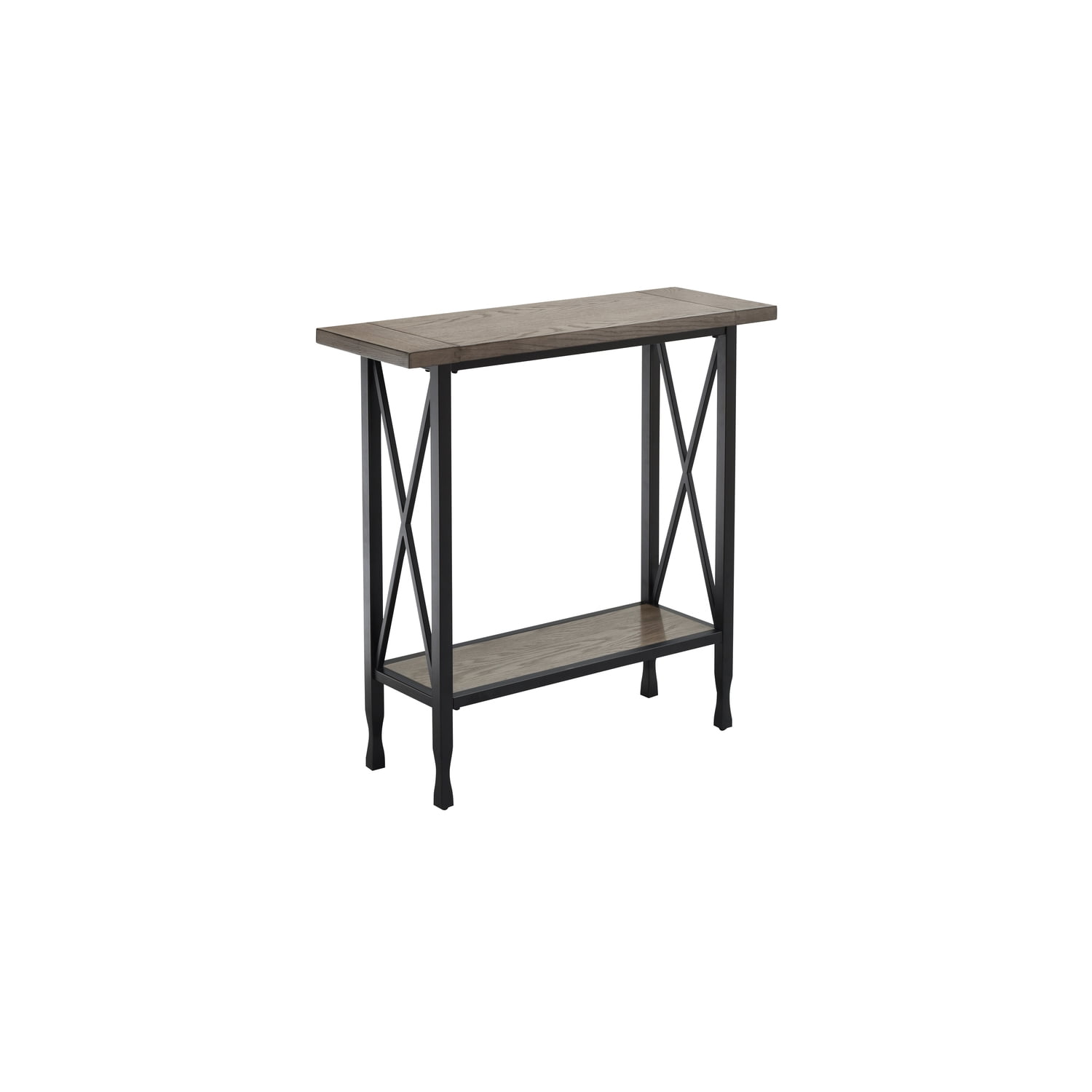 Homestock Vintage Vogue X Design Wood And Metal Hall Console, 30" L X ...