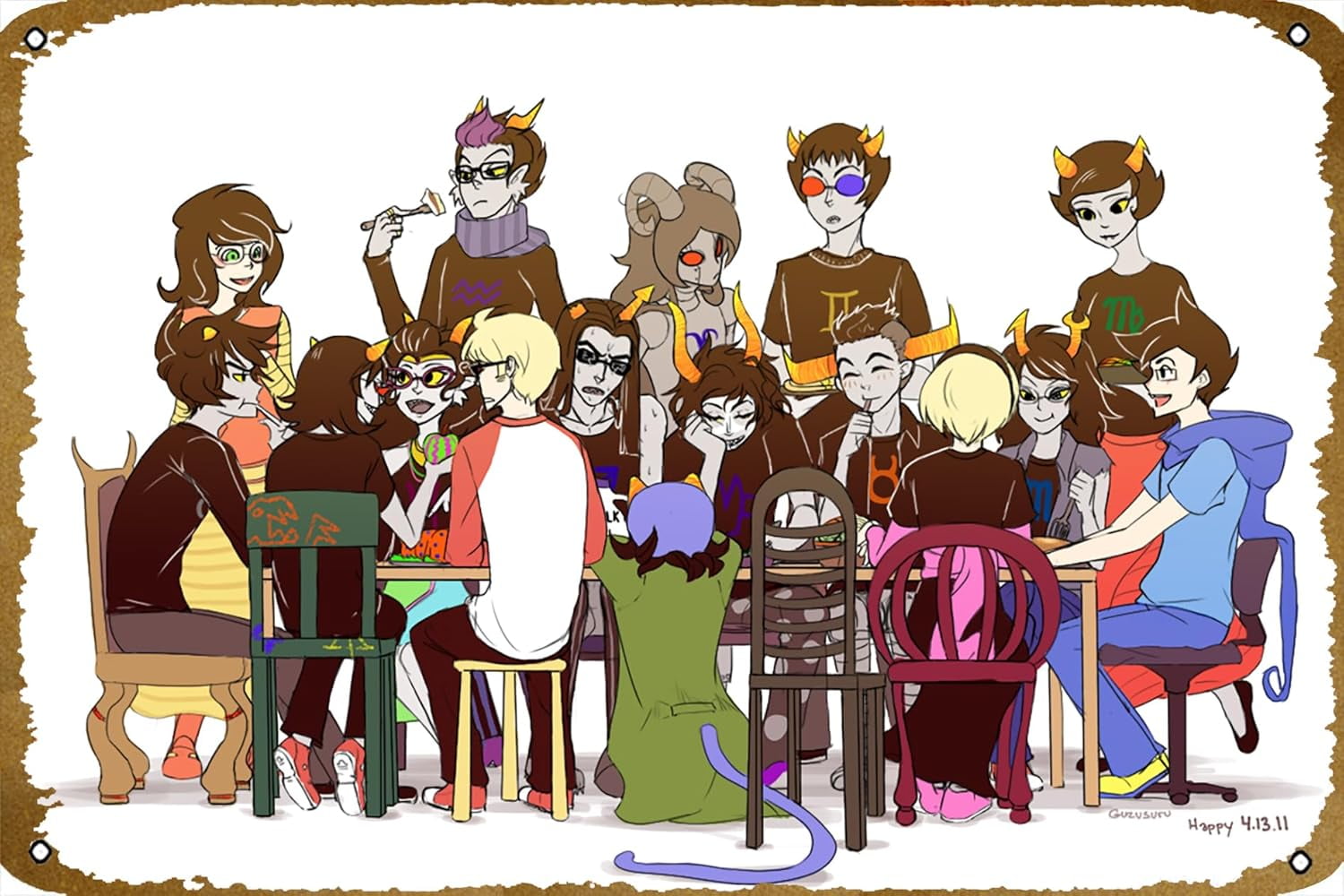 Homestuck poster Retro tin Sign Wall Art Decor Metal Sign Decoration ...